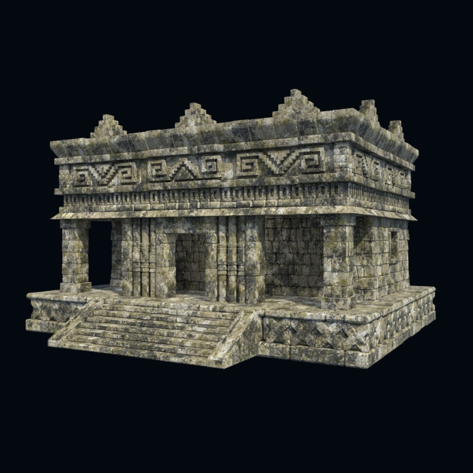 House Ancient Aztec Maya Inca Collection - 3D Model by Enterables