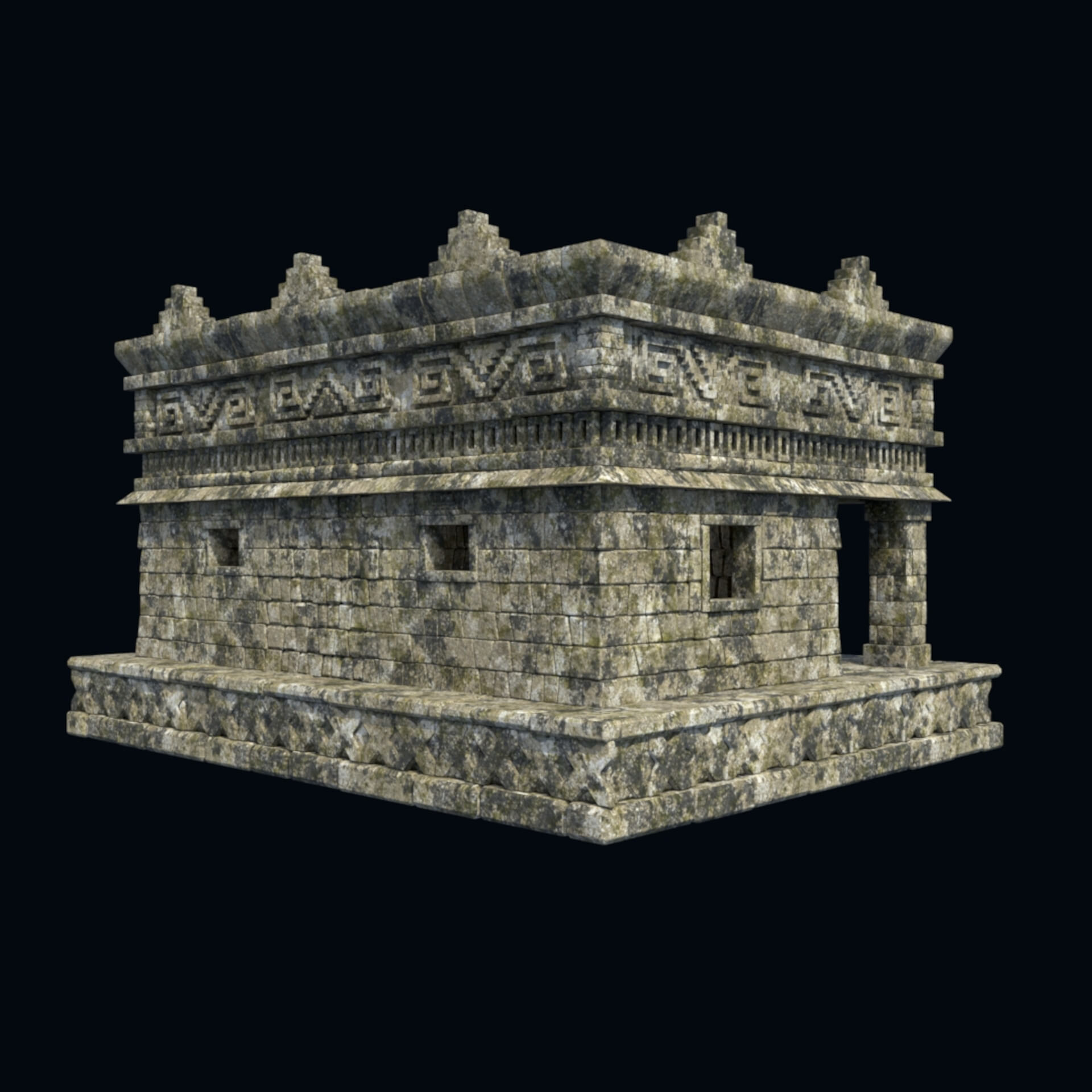 House Ancient Aztec Maya Inca Collection - 3D Model by Enterables