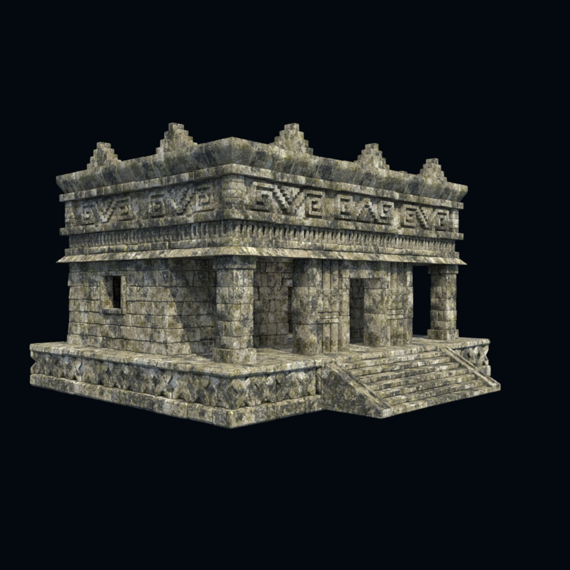 House Ancient Aztec Maya Inca Collection - 3D Model by Enterables