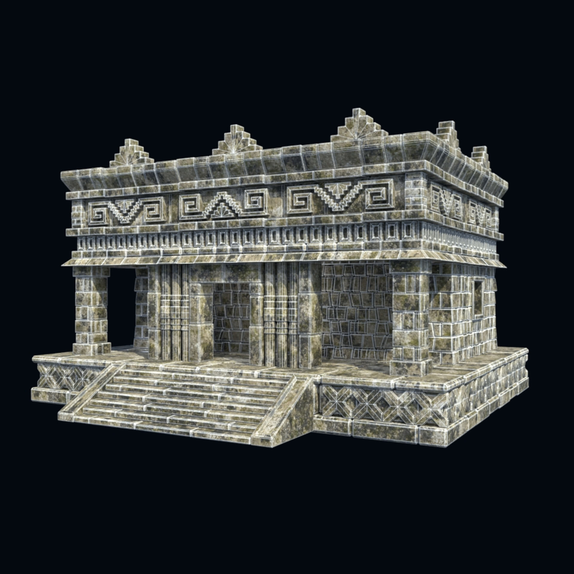 House Ancient Aztec Maya Inca Collection - 3D Model by Enterables