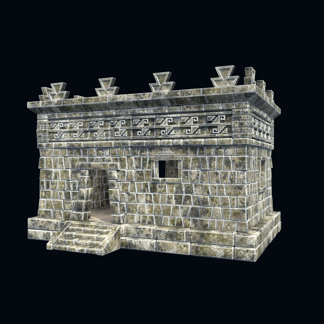 House Ancient Aztec Maya Inca Collection - 3D Model by Enterables