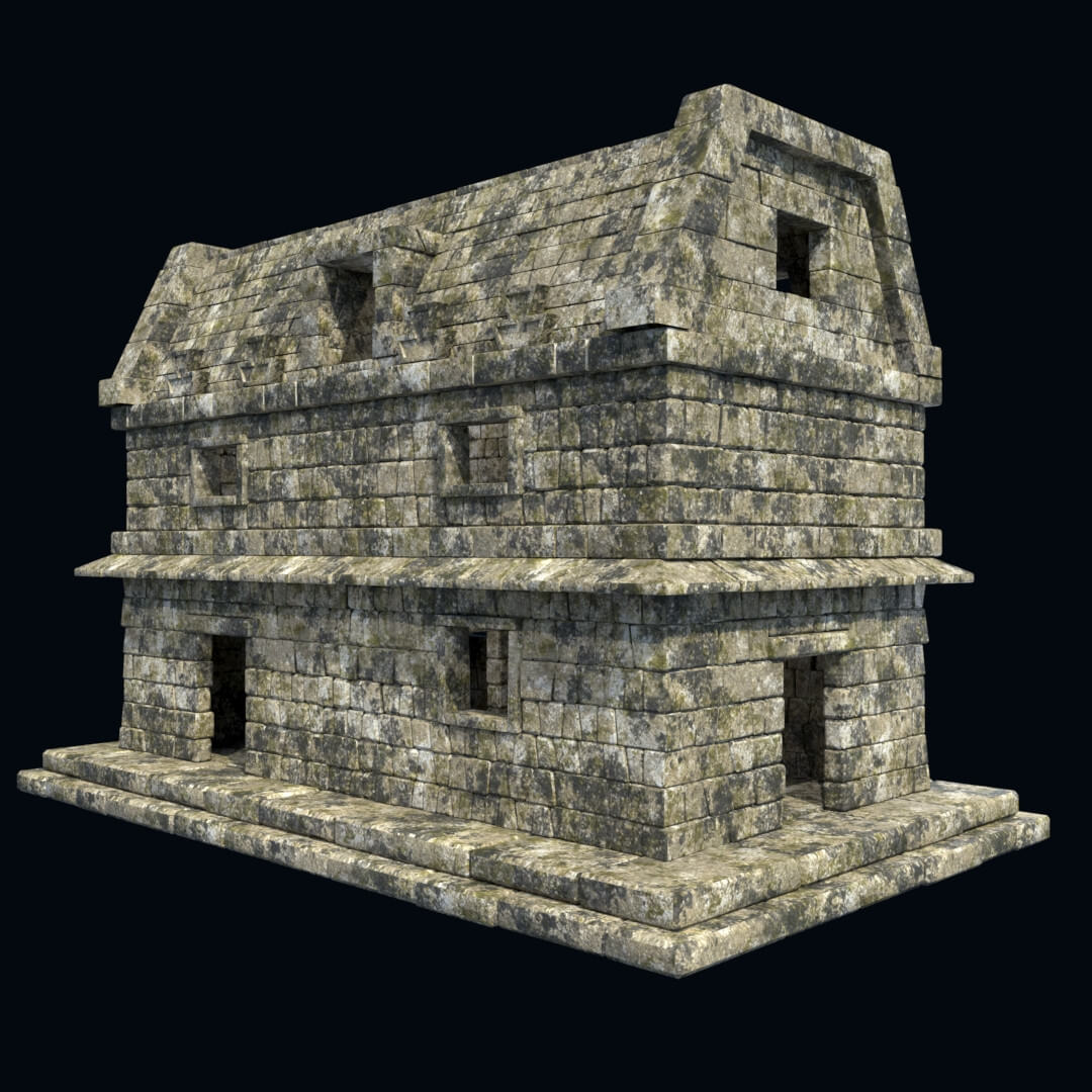House Ancient Aztec Maya Inca Collection - 3D Model by Enterables