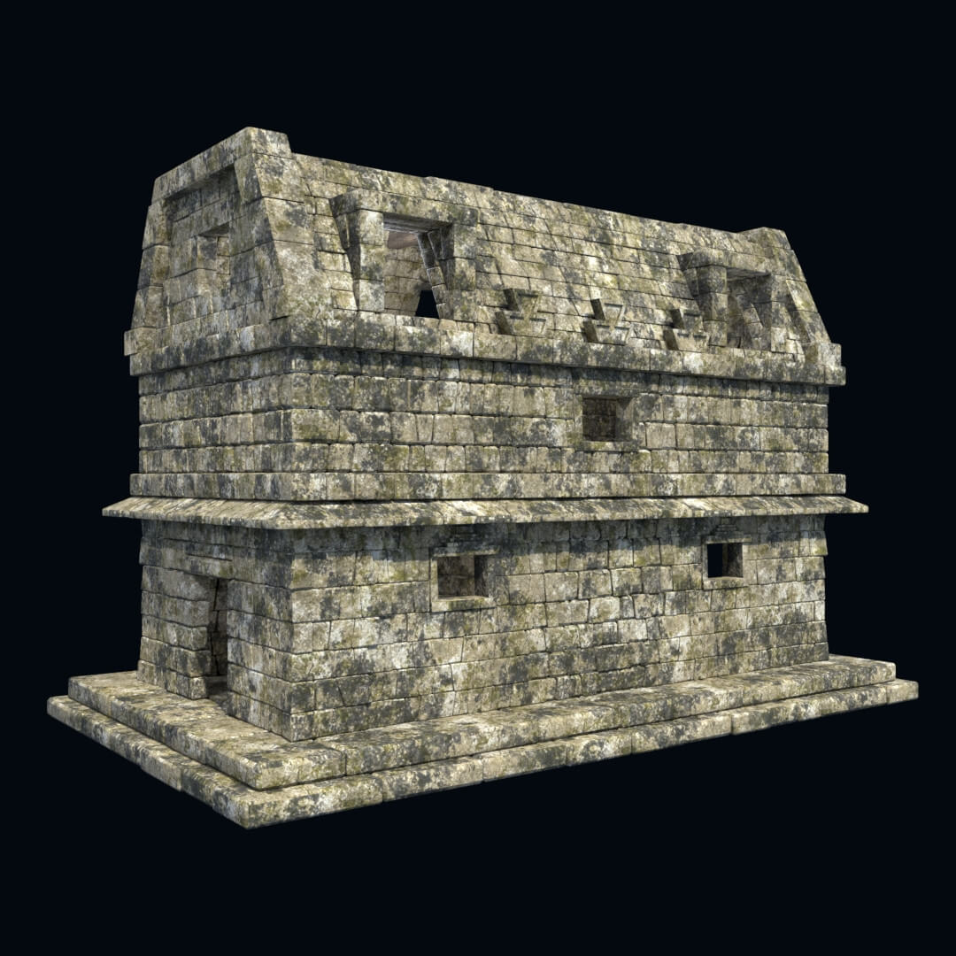 House Ancient Aztec Maya Inca Collection - 3D Model by Enterables