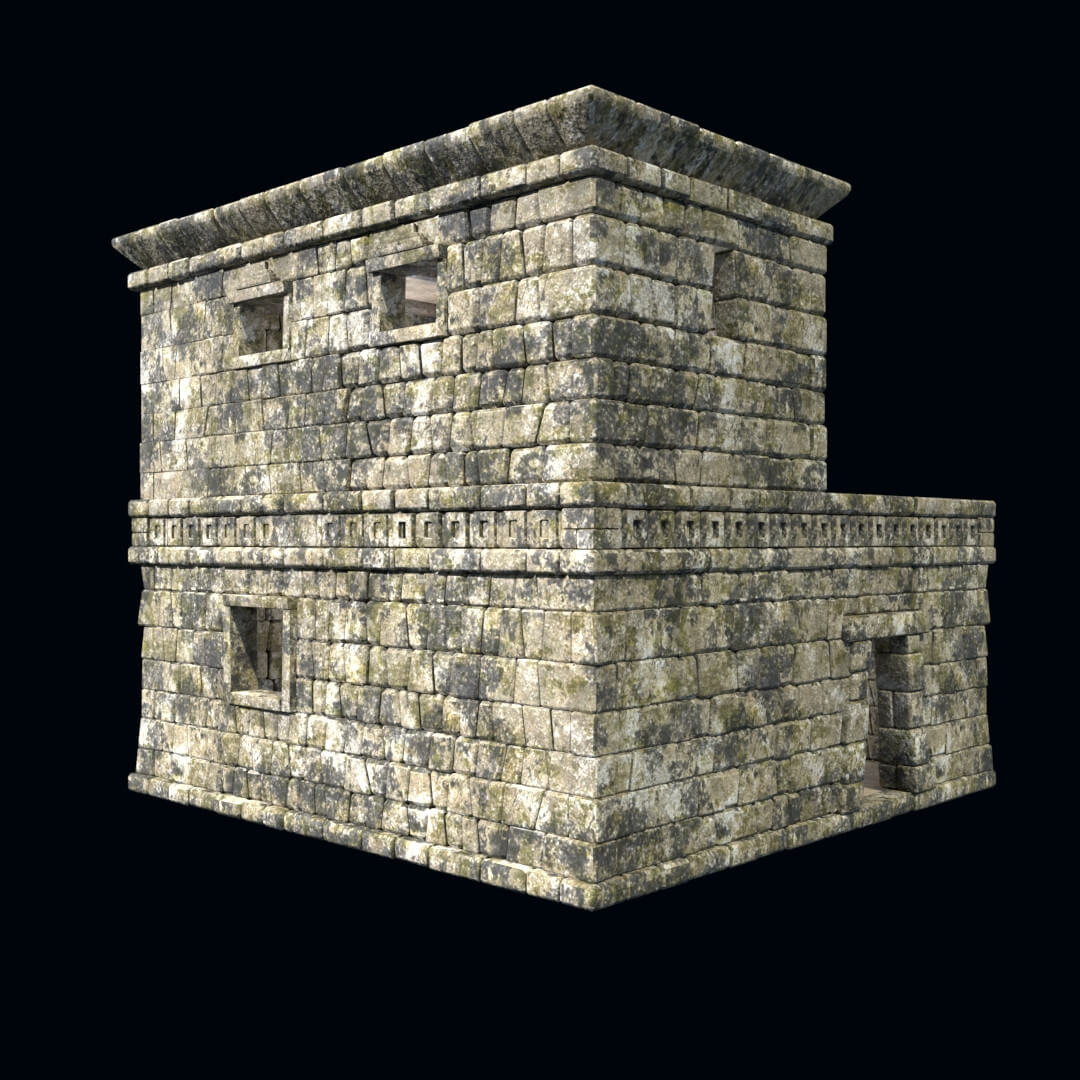 House Ancient Aztec Maya Inca Collection - 3D Model by Enterables