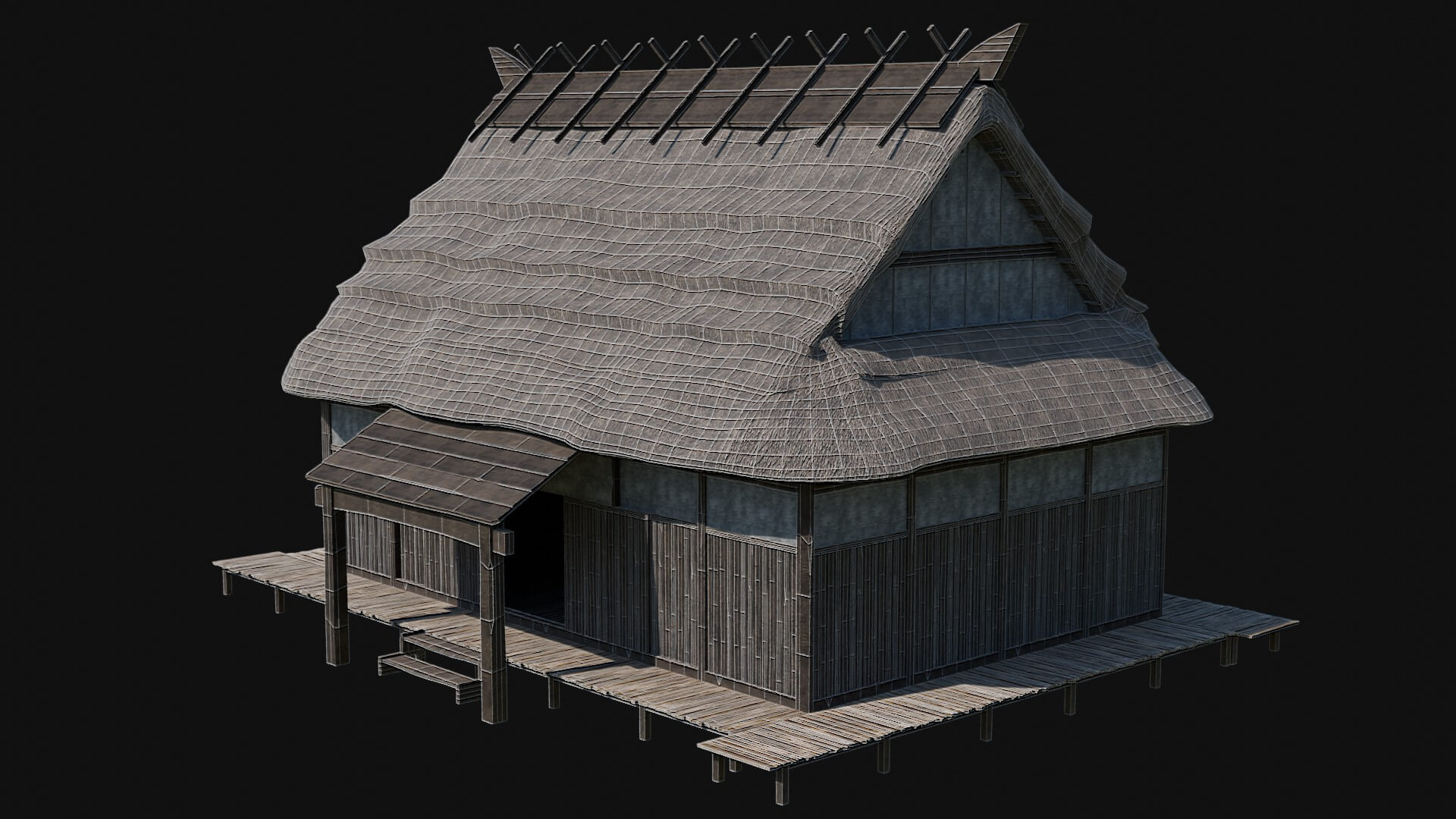 Japanese Asian Feudal House Collection - 3D Model by Enterables