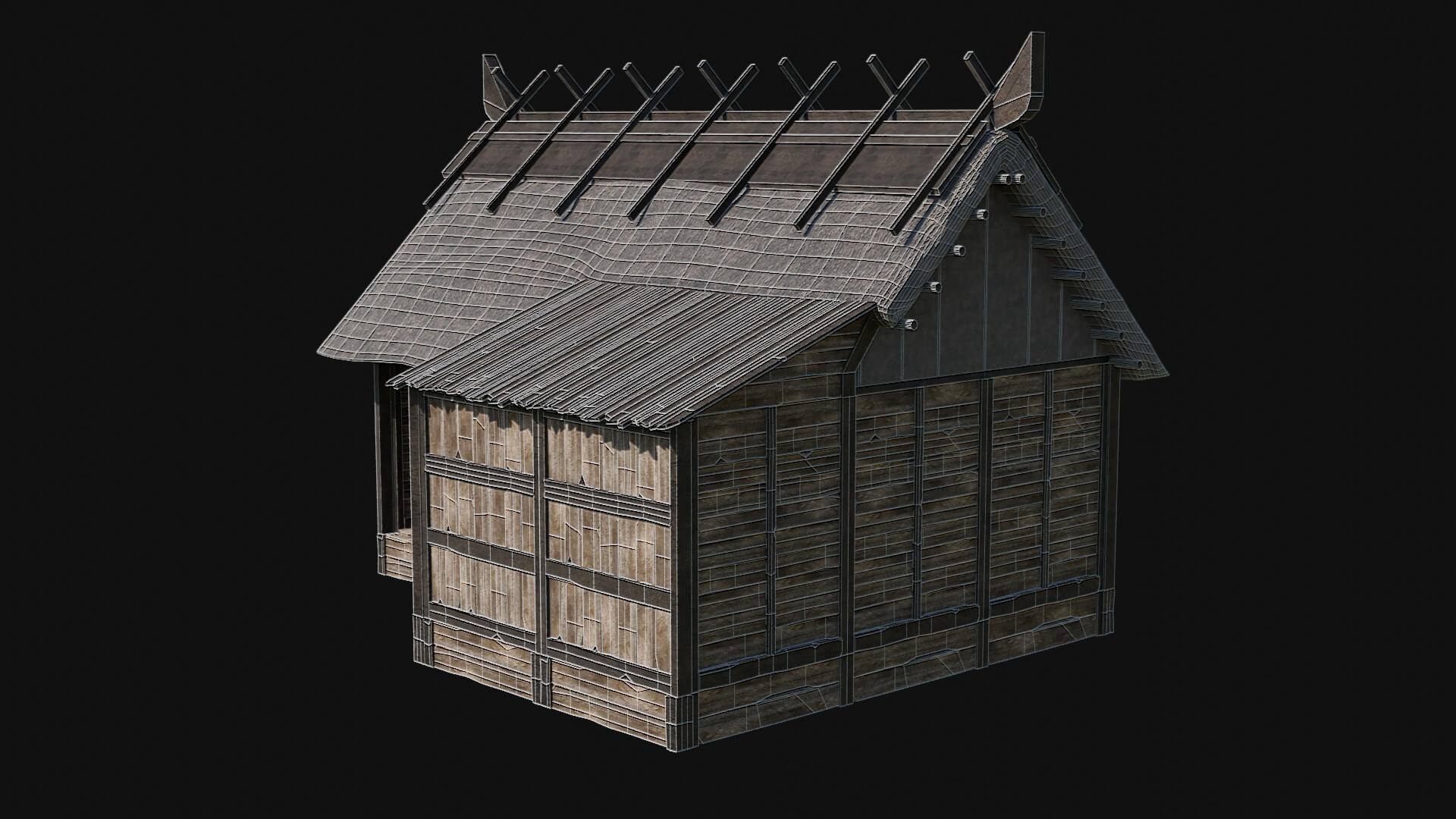 Japanese Asian Feudal House Collection - 3D Model by Enterables