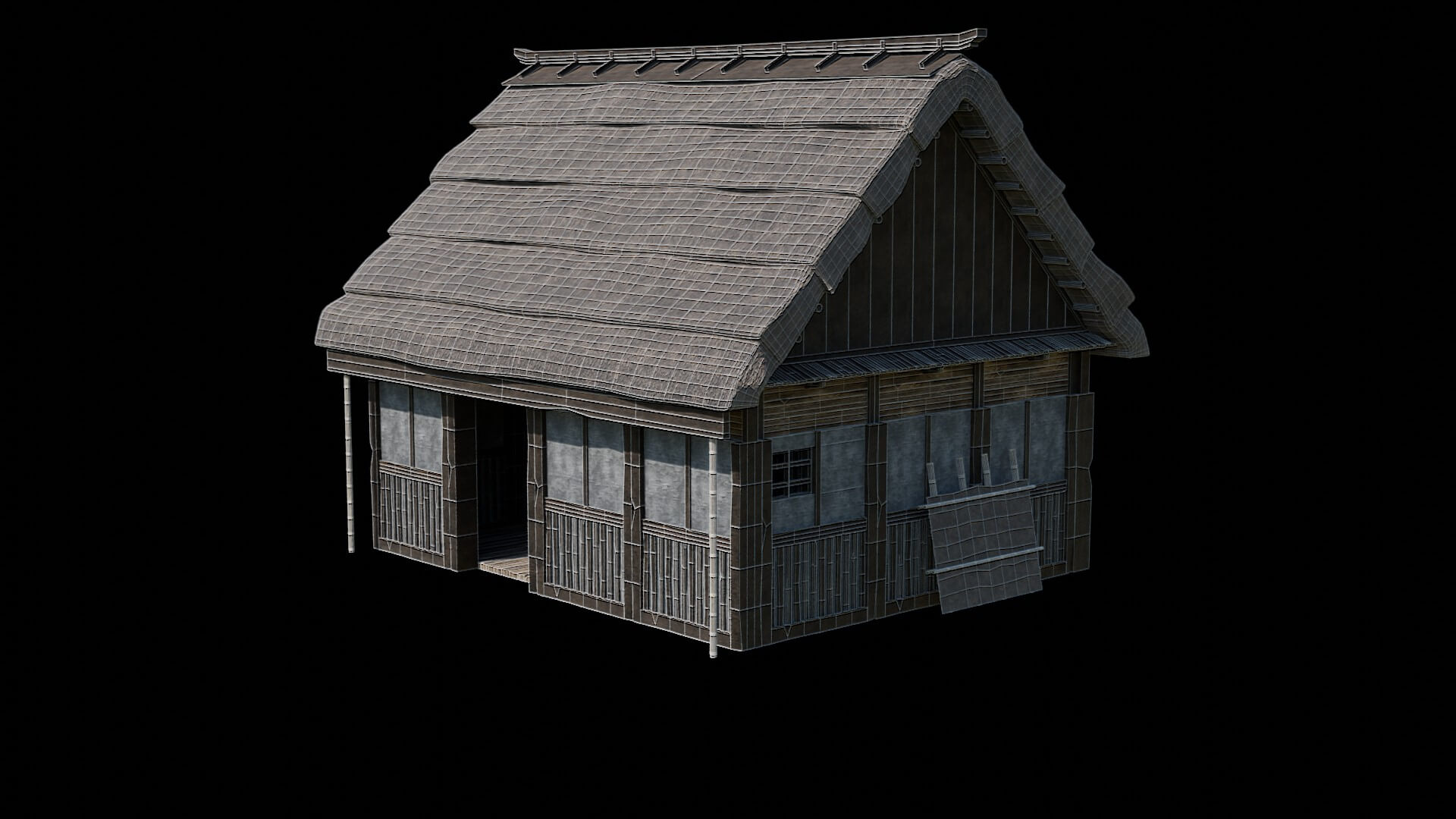 Japanese Asian Feudal House Collection - 3D Model by Enterables