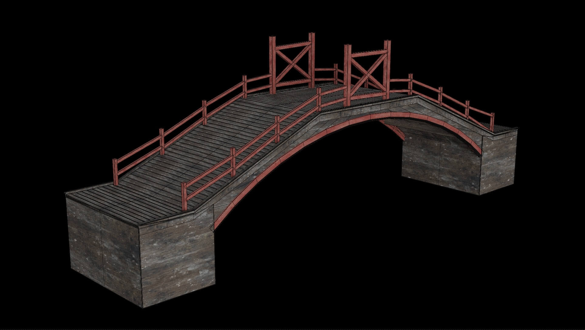 Japanese Feudal Bridge Collection - 3D Model by Enterables