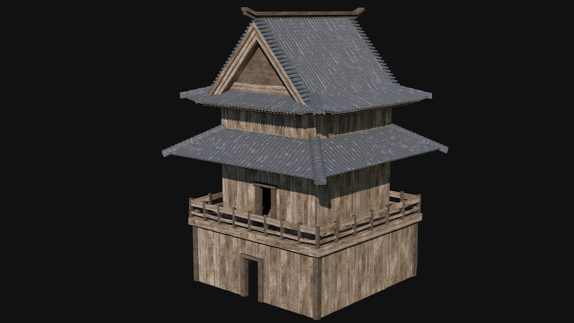 Japanese Feudal Watchtower Collection - 3D Model by Enterables