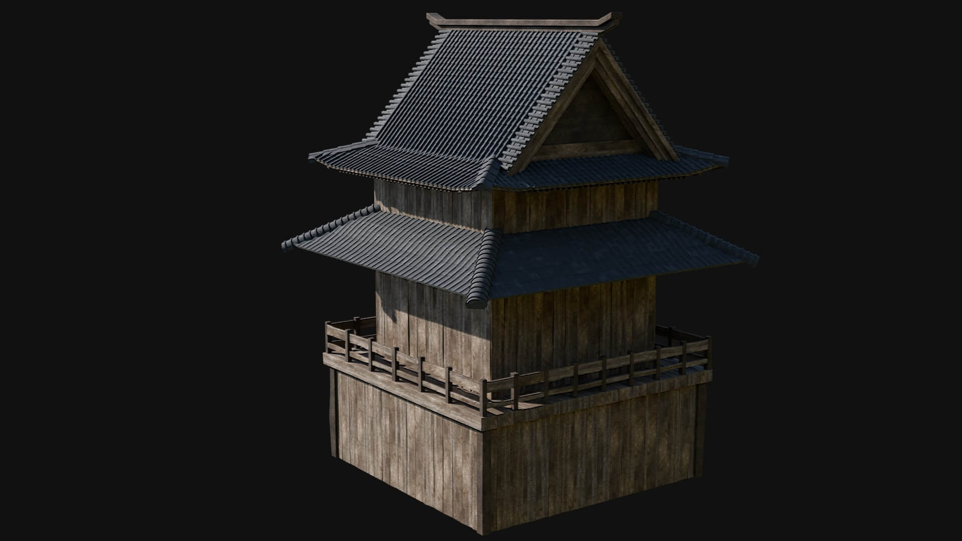 Japanese Feudal Watchtower Collection - 3D Model by Enterables