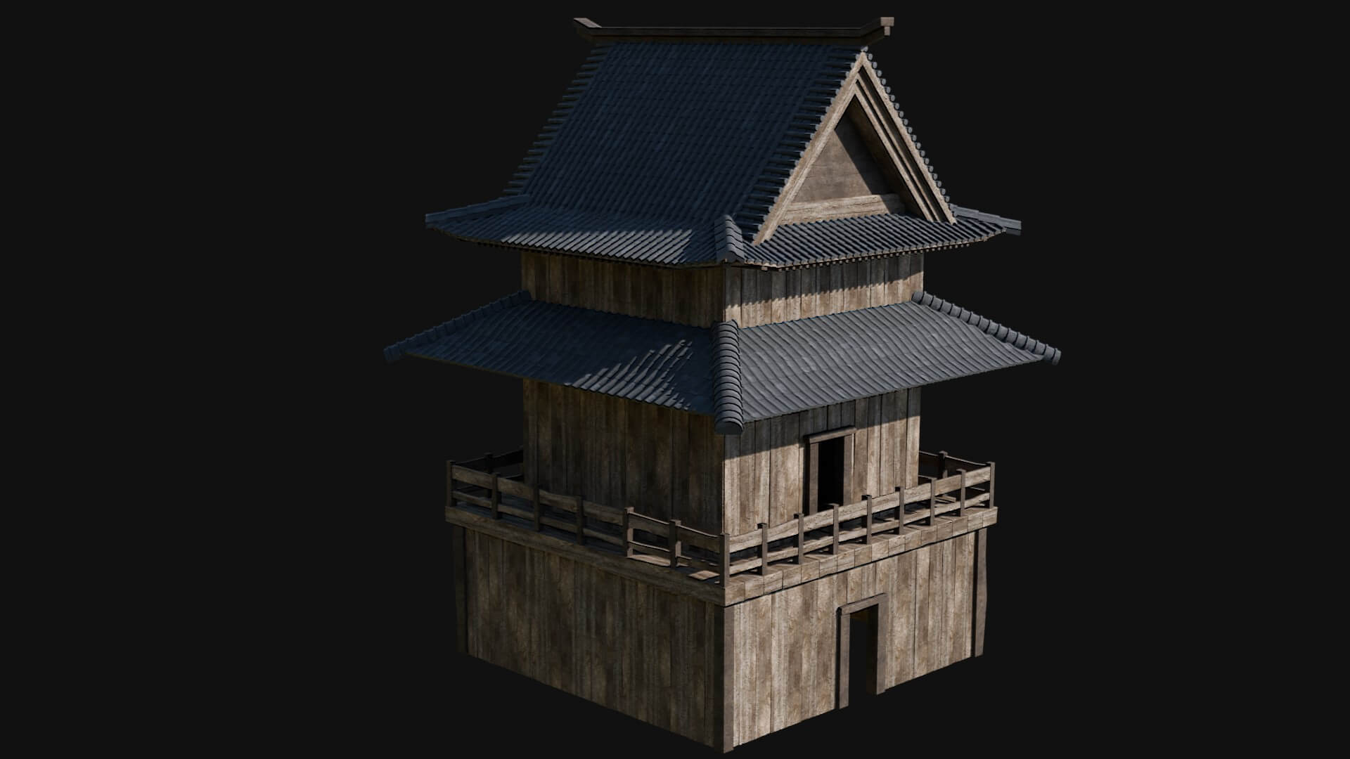 Japanese Feudal Watchtower Collection - 3D Model by Enterables