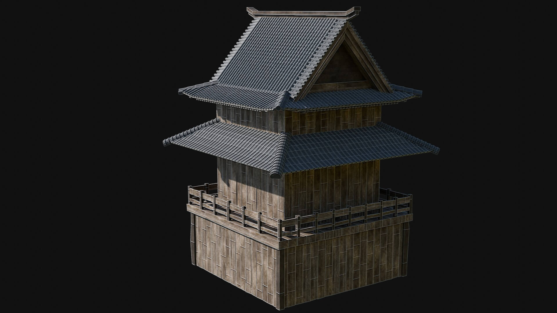 Japanese Feudal Watchtower Collection - 3D Model by Enterables