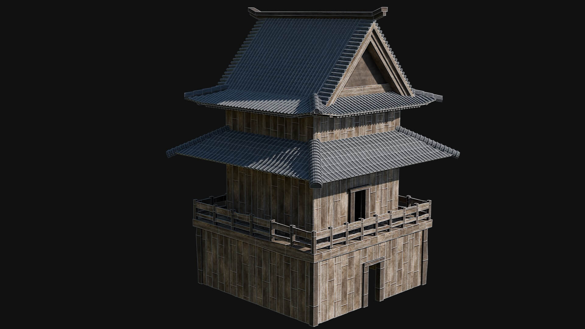 Japanese Feudal Watchtower Collection - 3D Model by Enterables
