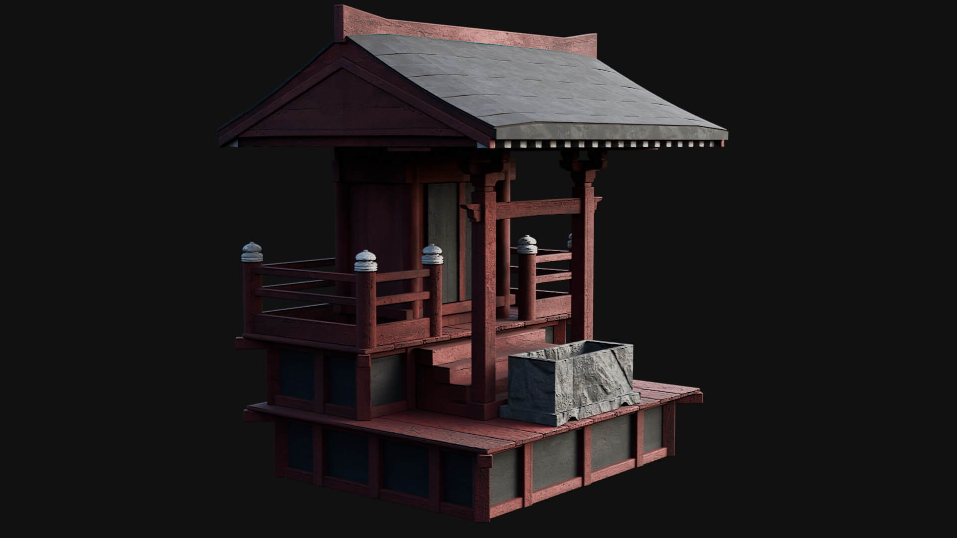 Japanese Structures Collection - 3D Model by Enterables