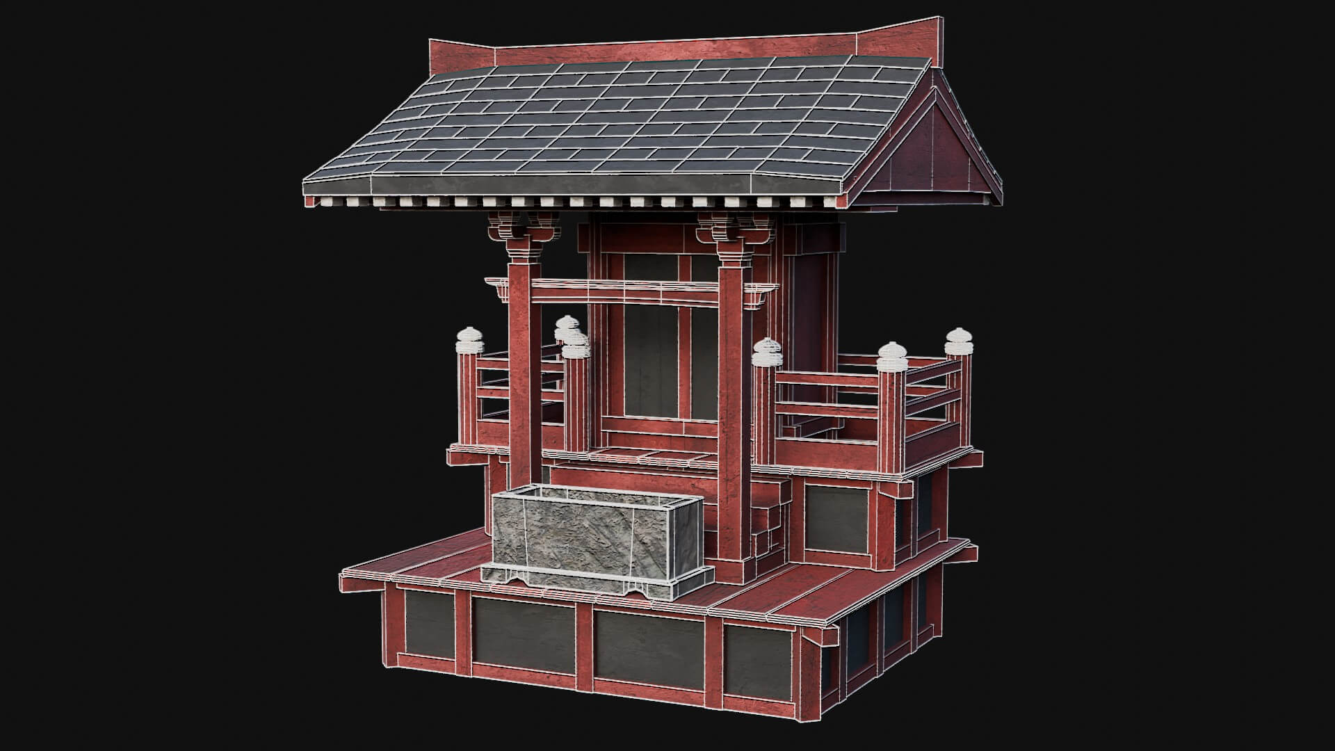 Japanese Structures Collection - 3D Model by Enterables