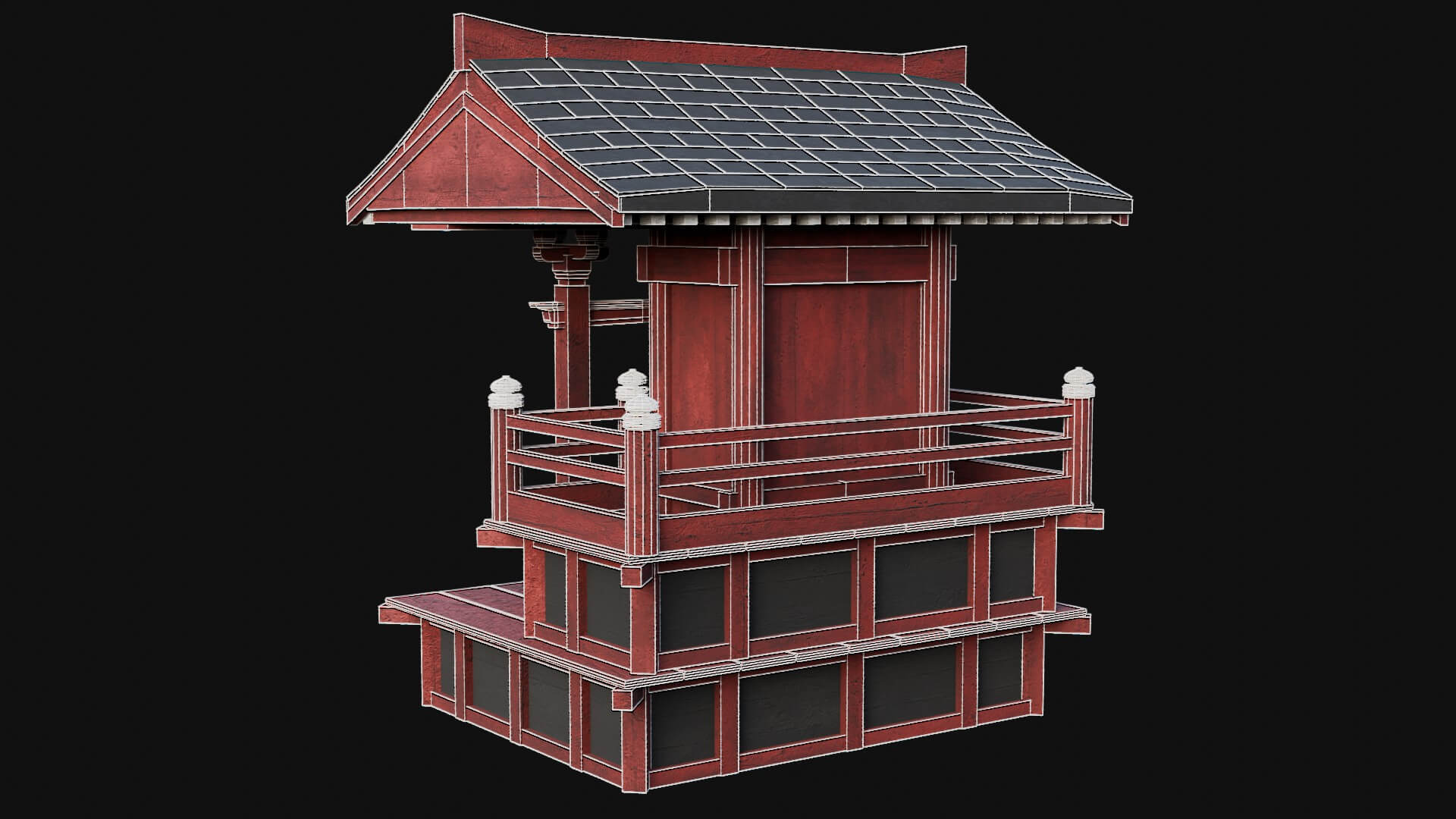 Japanese Structures Collection - 3D Model by Enterables