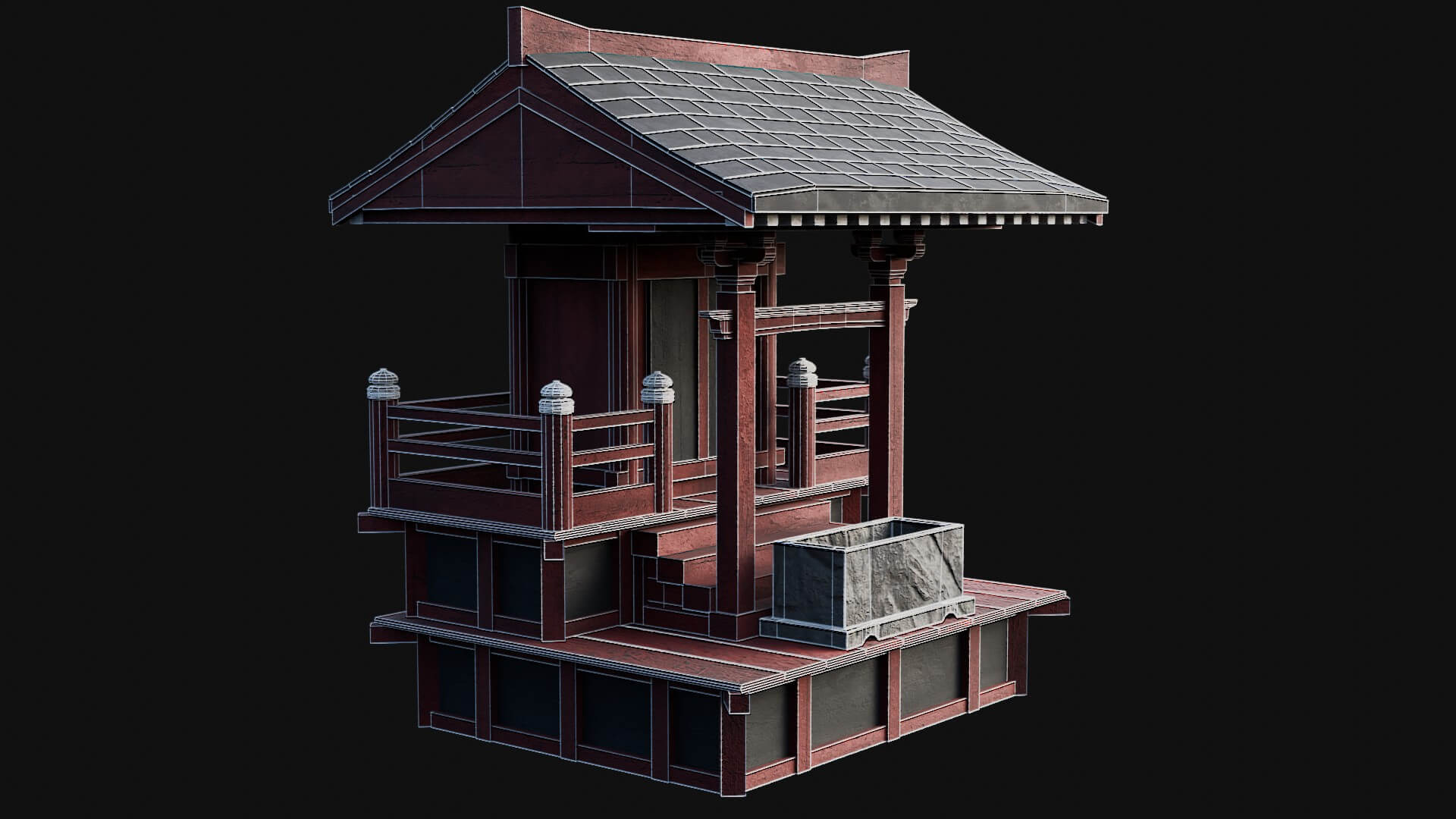 Japanese Structures Collection - 3D Model by Enterables