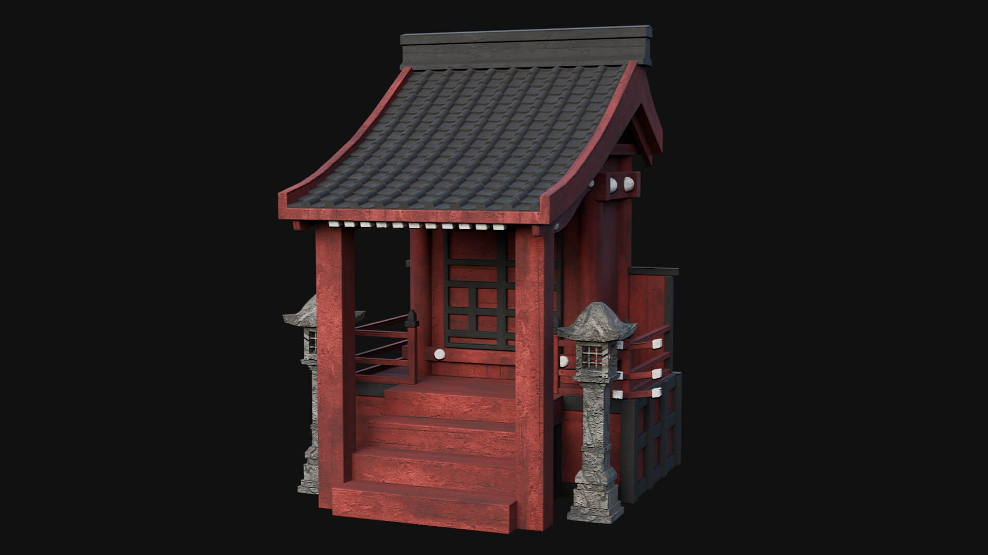 Japanese Structures Collection - 3D Model by Enterables