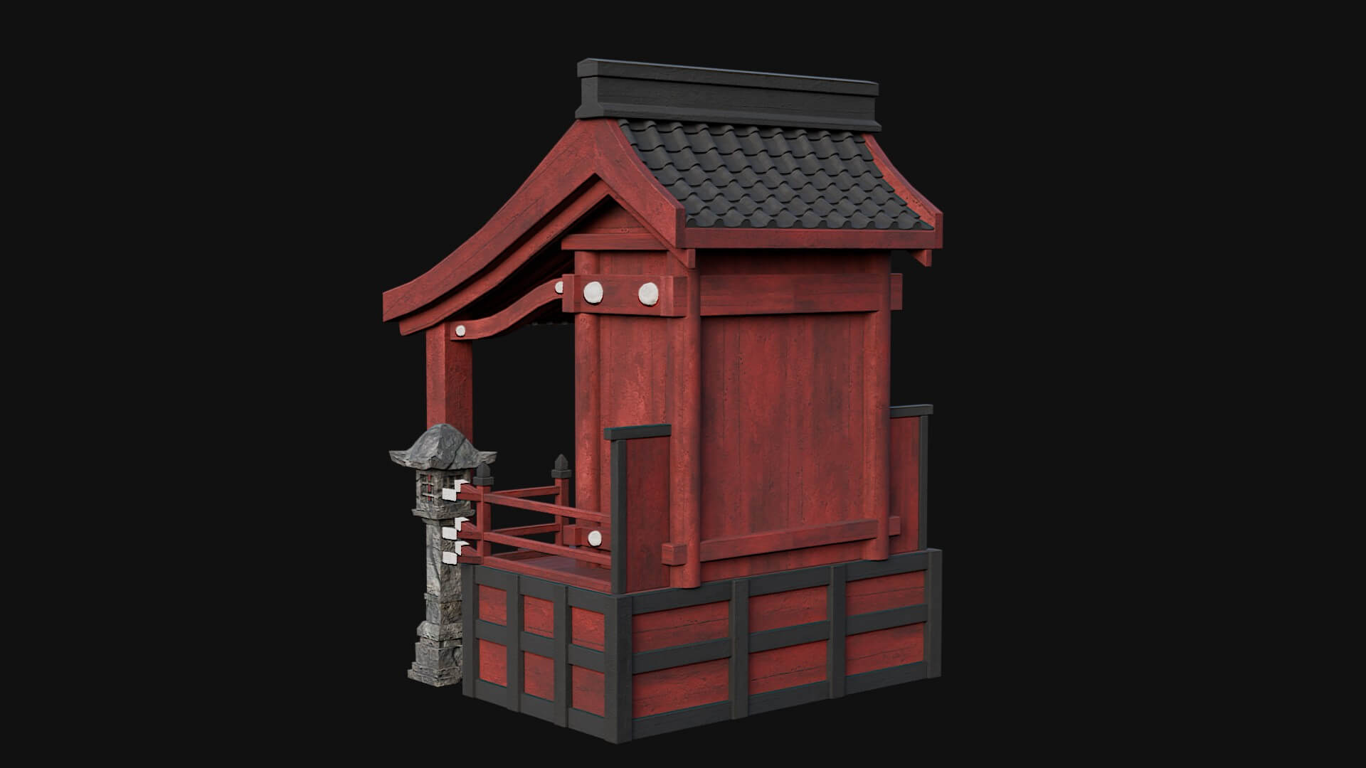 Japanese Structures Collection - 3D Model by Enterables