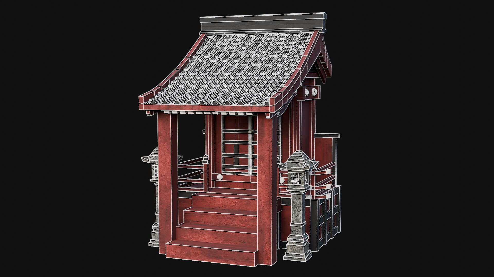 Japanese Structures Collection - 3D Model by Enterables