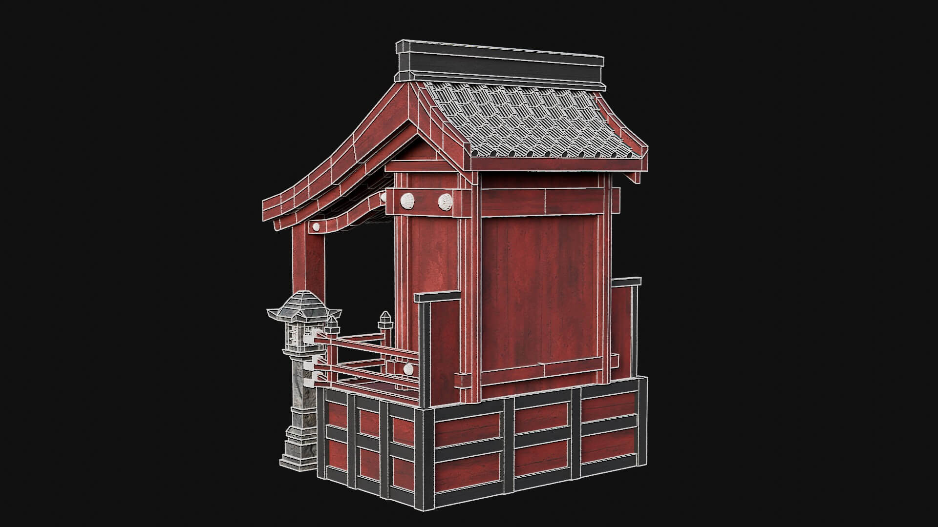 Japanese Structures Collection - 3D Model by Enterables