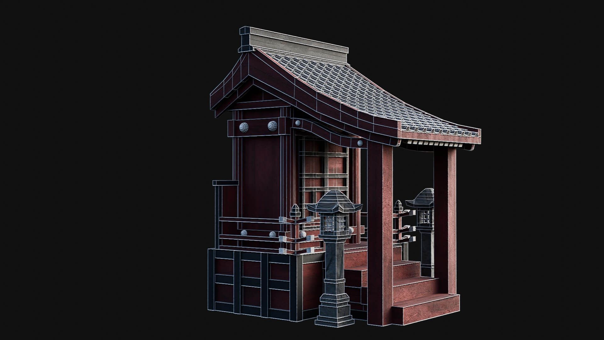 Japanese Structures Collection - 3D Model by Enterables