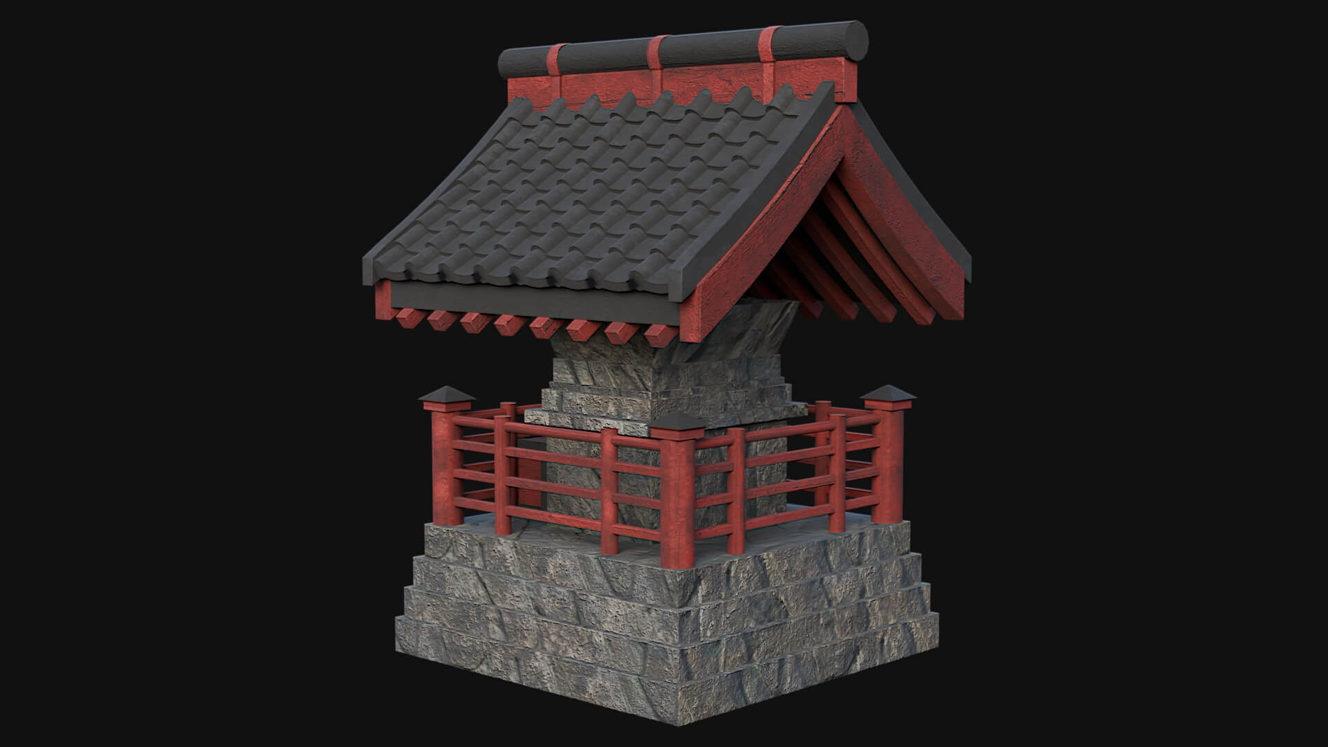 Japanese Structures Collection - 3D Model by Enterables