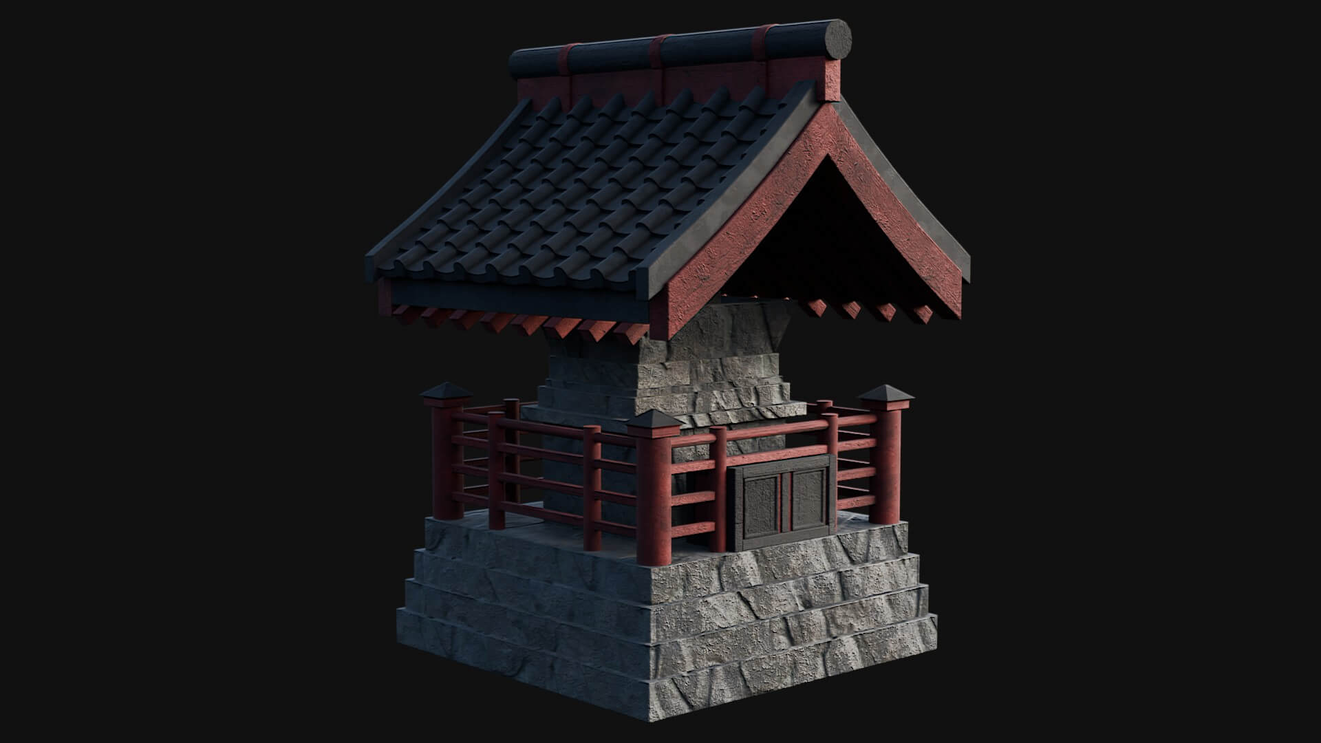 Japanese Structures Collection - 3D Model by Enterables