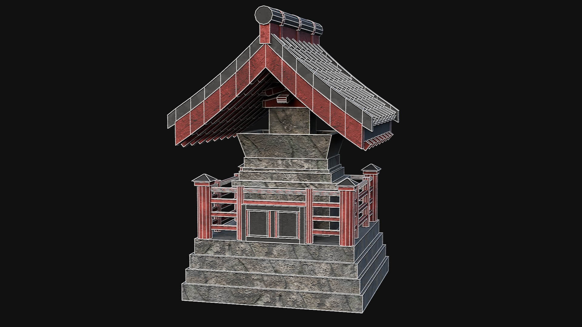 Japanese Structures Collection - 3D Model by Enterables