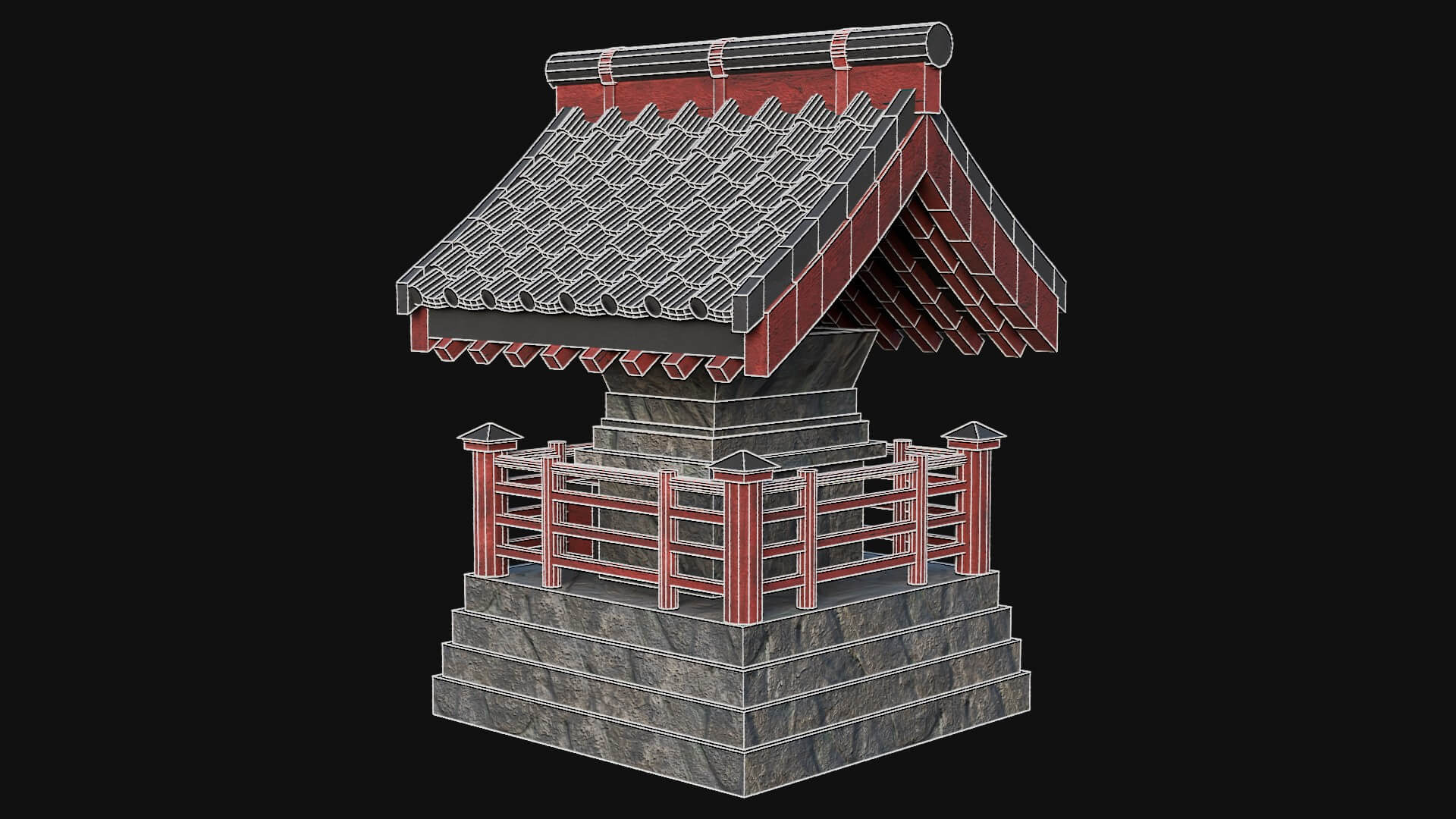 Japanese Structures Collection - 3D Model by Enterables
