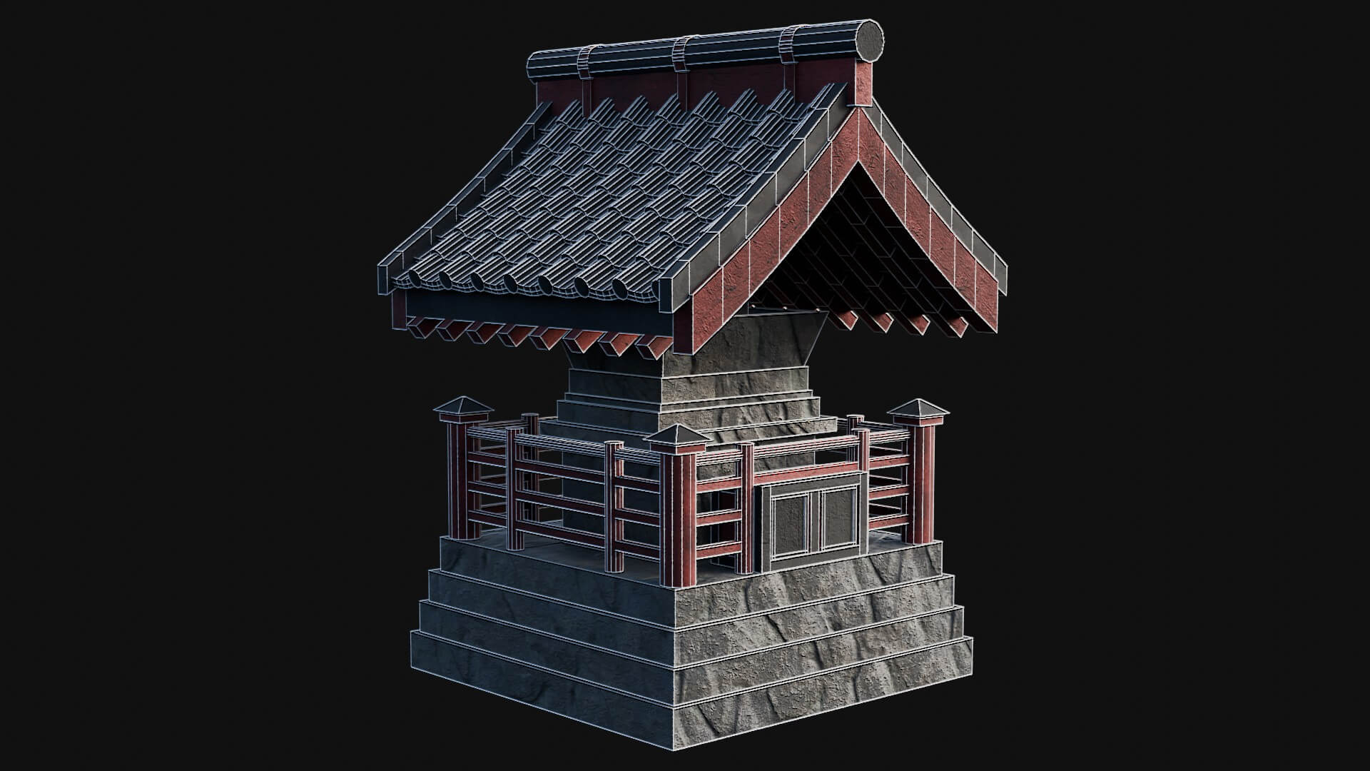 Japanese Structures Collection - 3D Model by Enterables
