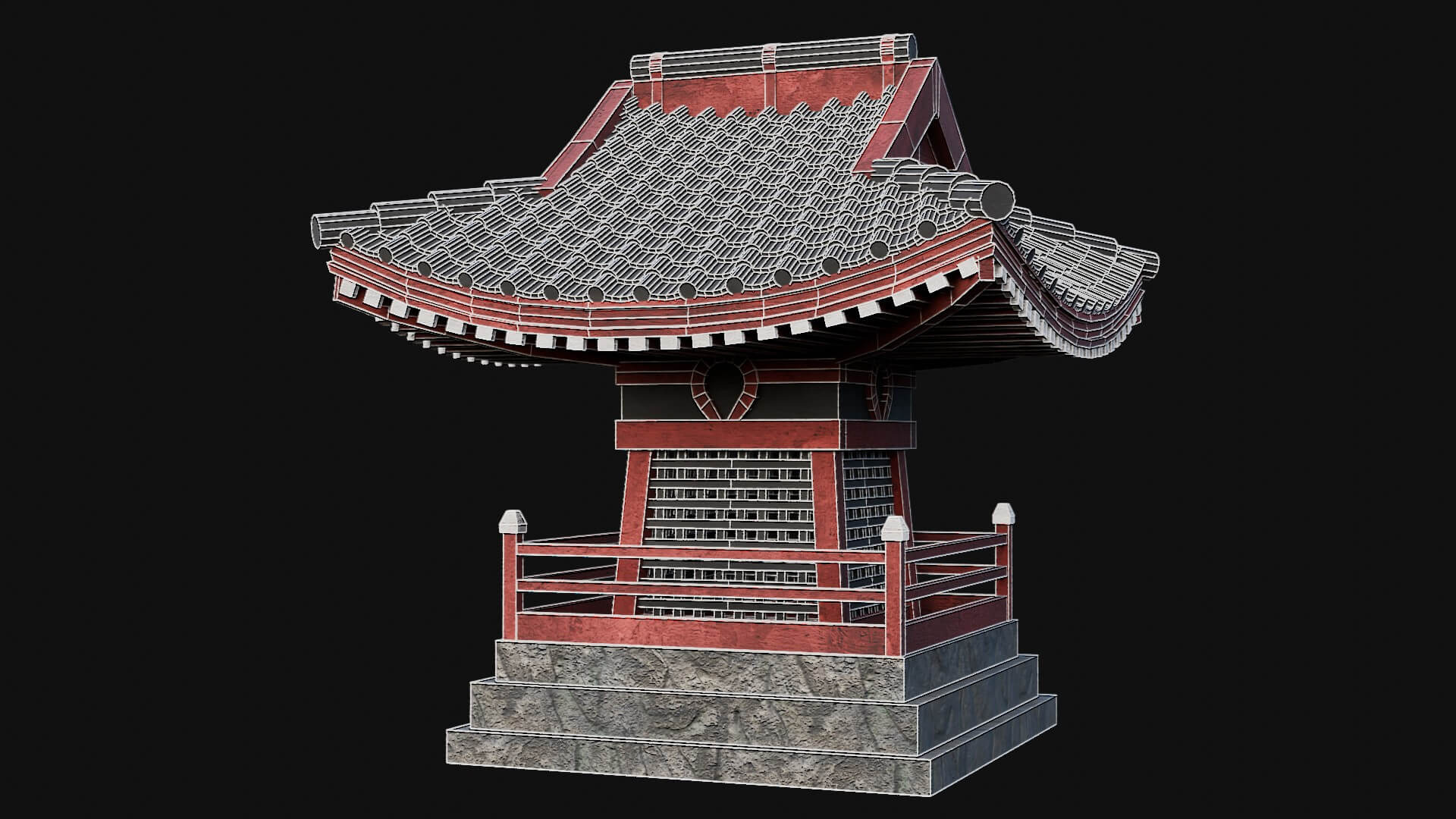 Japanese Structures Collection - 3D Model by Enterables