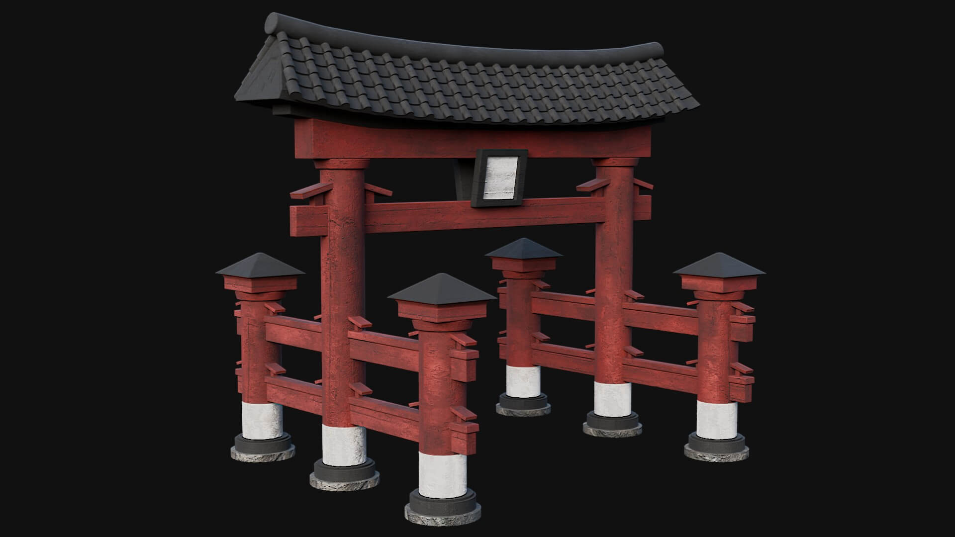 Japanese Structures Collection - 3D Model by Enterables
