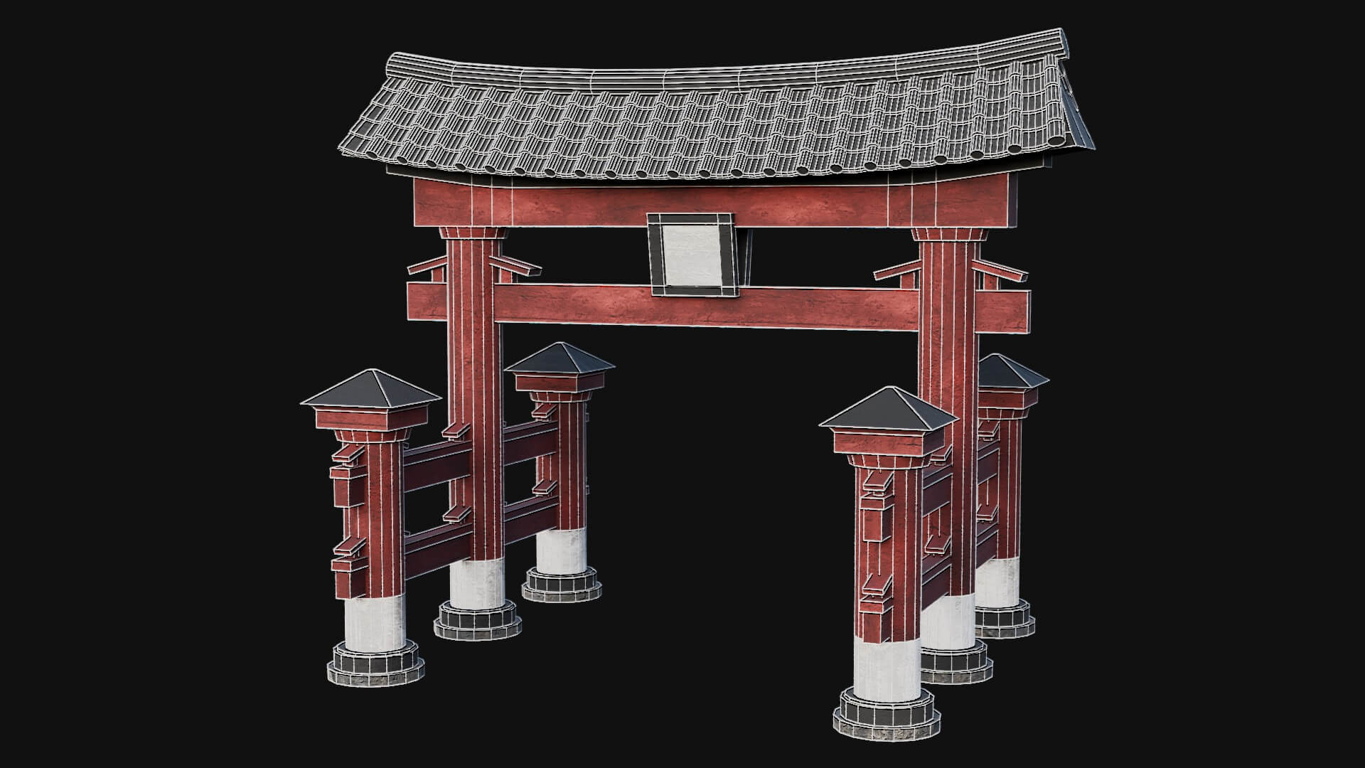 Japanese Structures Collection - 3D Model by Enterables