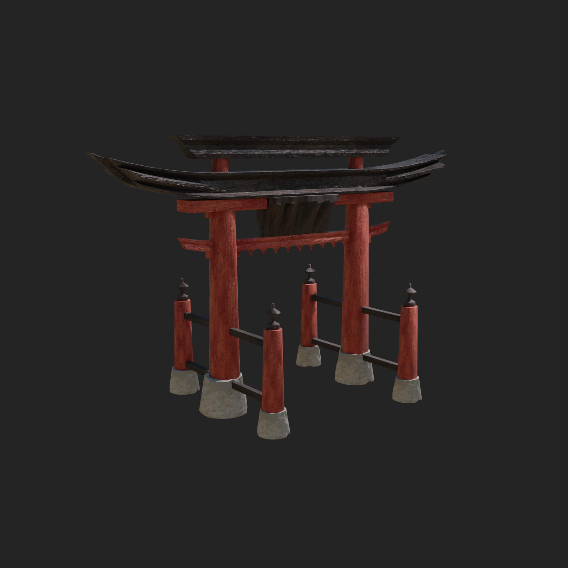 Japanese Temple Structures Collection - 3D Model by Enterables