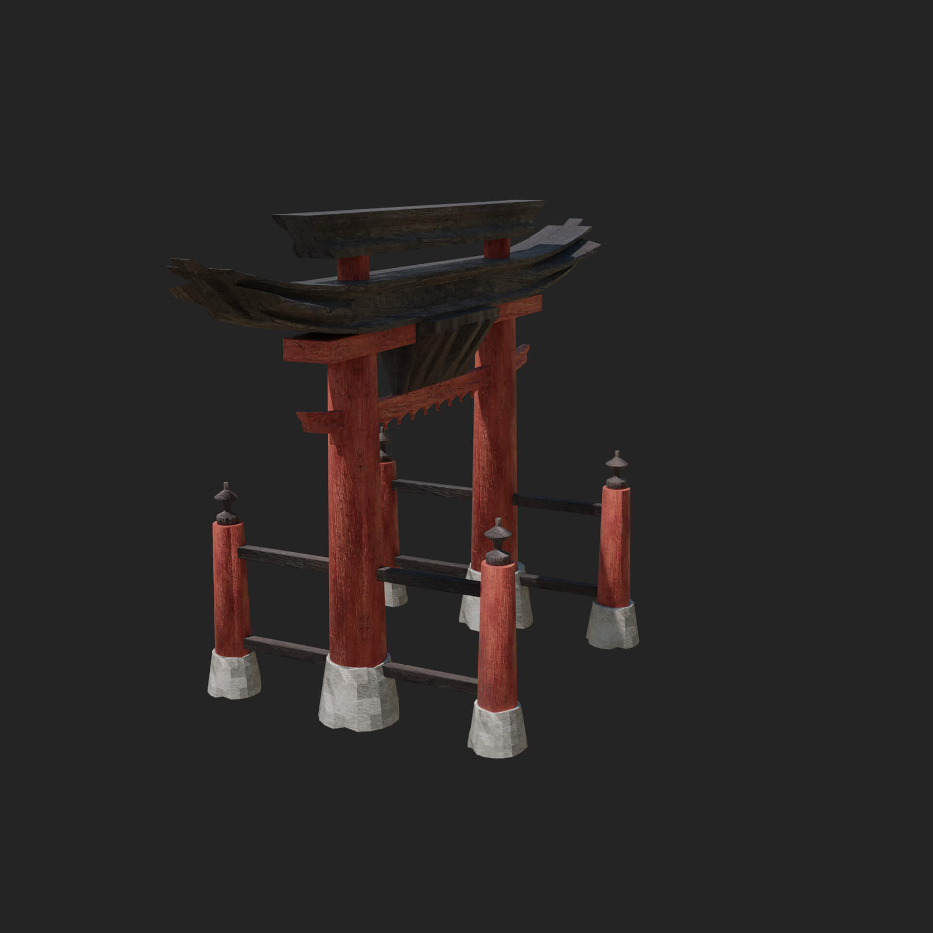 Japanese Temple Structures Collection - 3D Model by Enterables