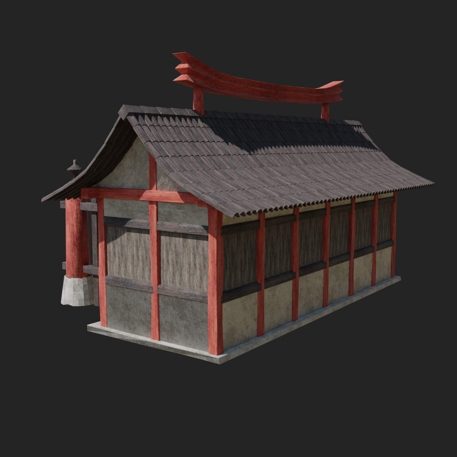 Japanese Temple Structures Collection - 3D Model by Enterables