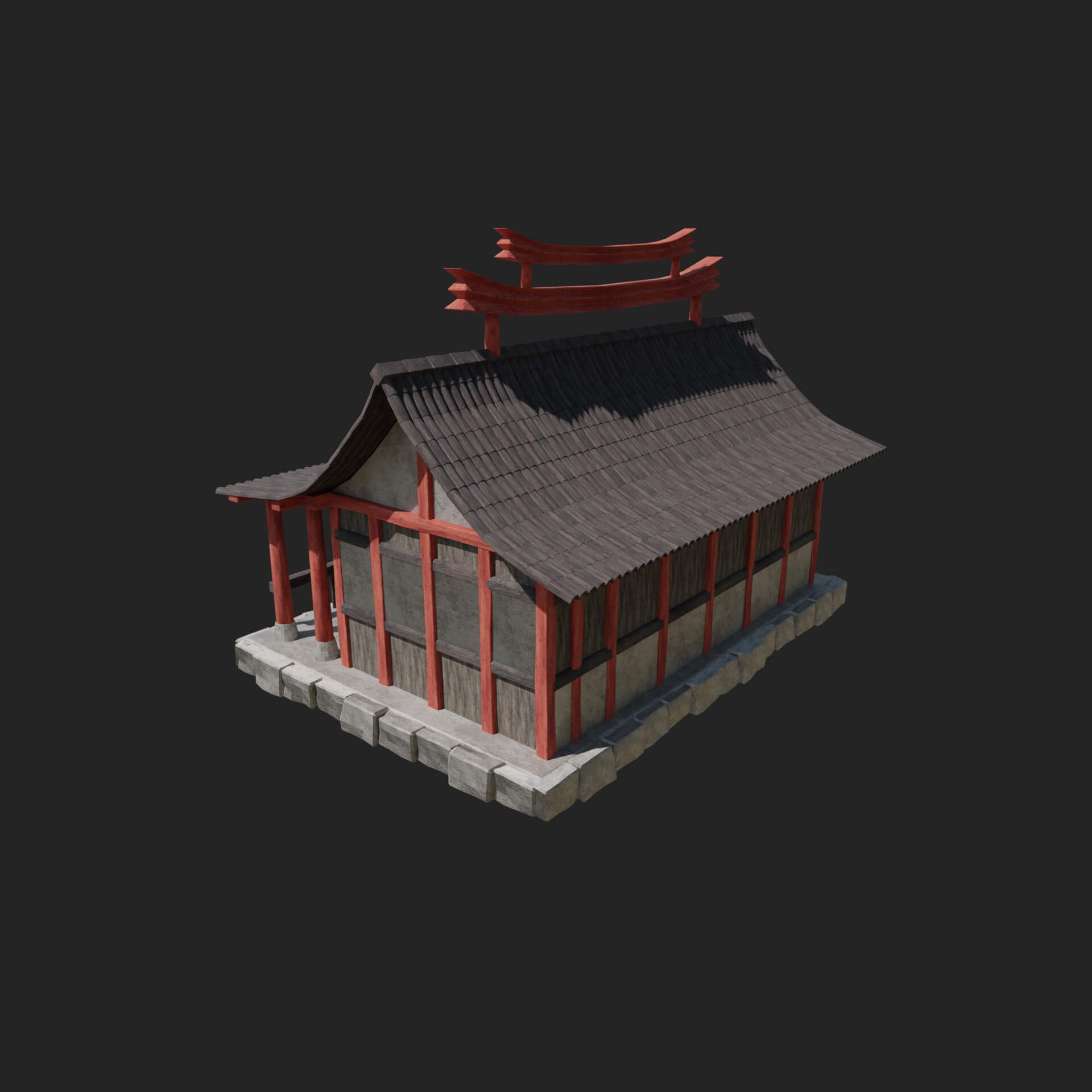 Japanese Temple Structures Collection - 3D Model by Enterables