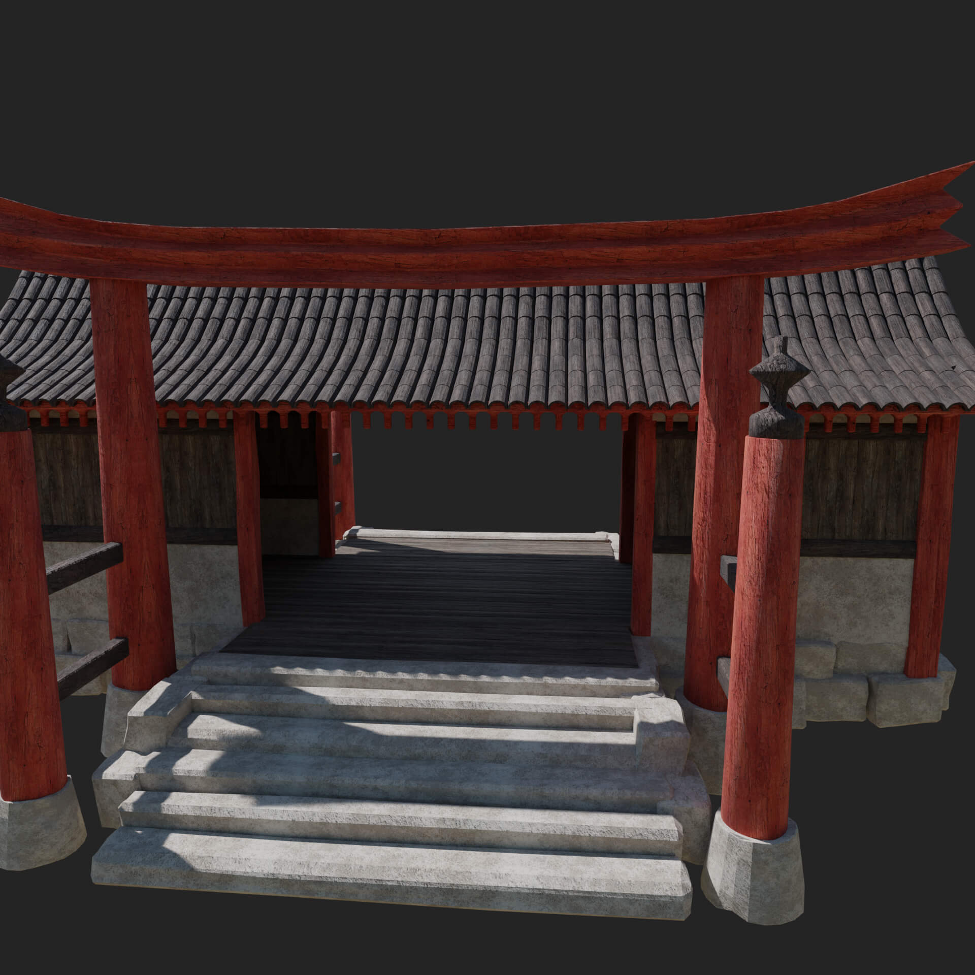 Japanese Temple Structures Collection - 3D Model by Enterables