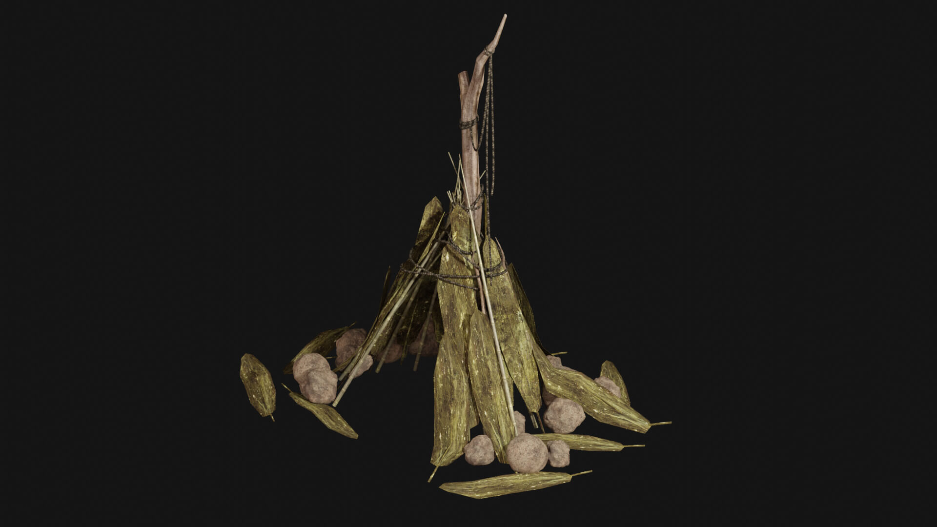 Jungle Swamp Shelter Tent Collection - 3D Model by Enterables