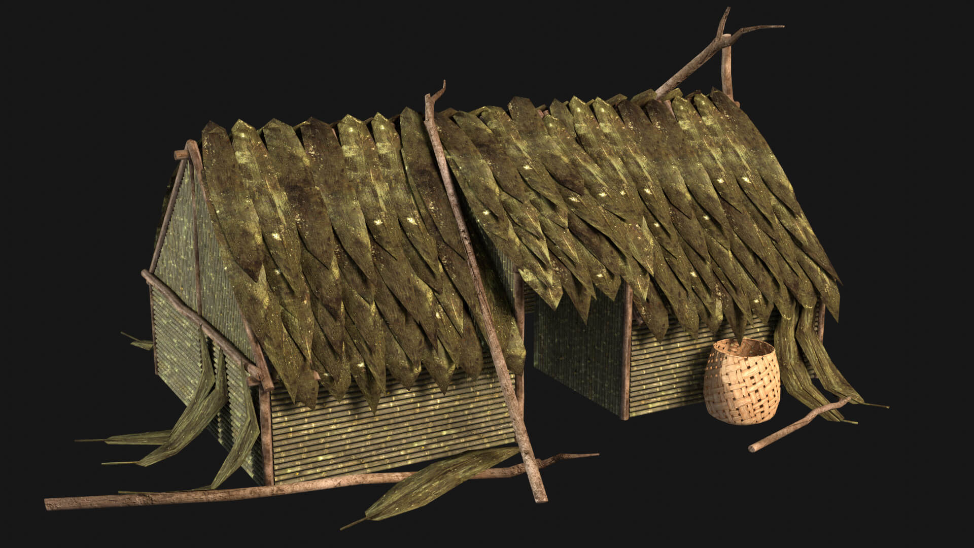 Jungle Swamp Storage Hut Collection - 3D Model by Enterables