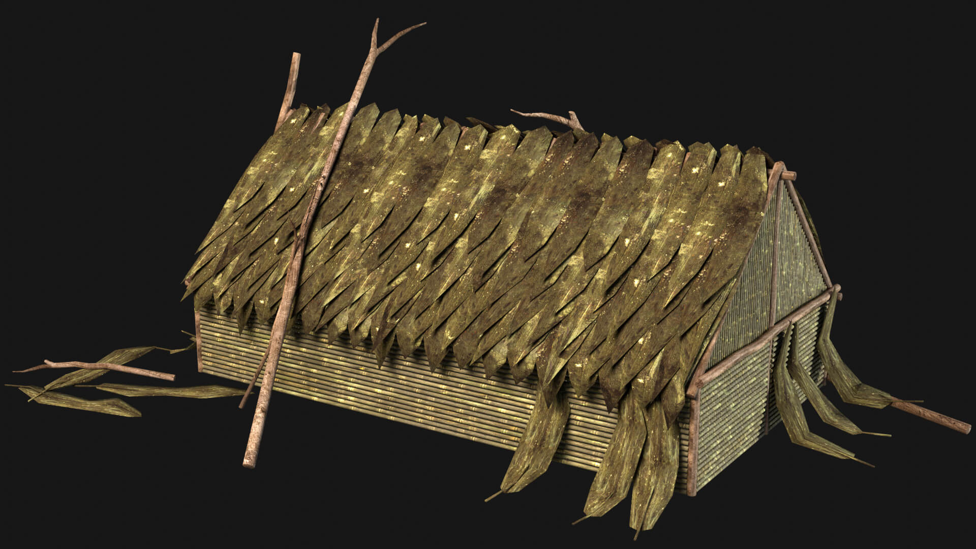 Jungle Swamp Storage Hut Collection - 3D Model by Enterables