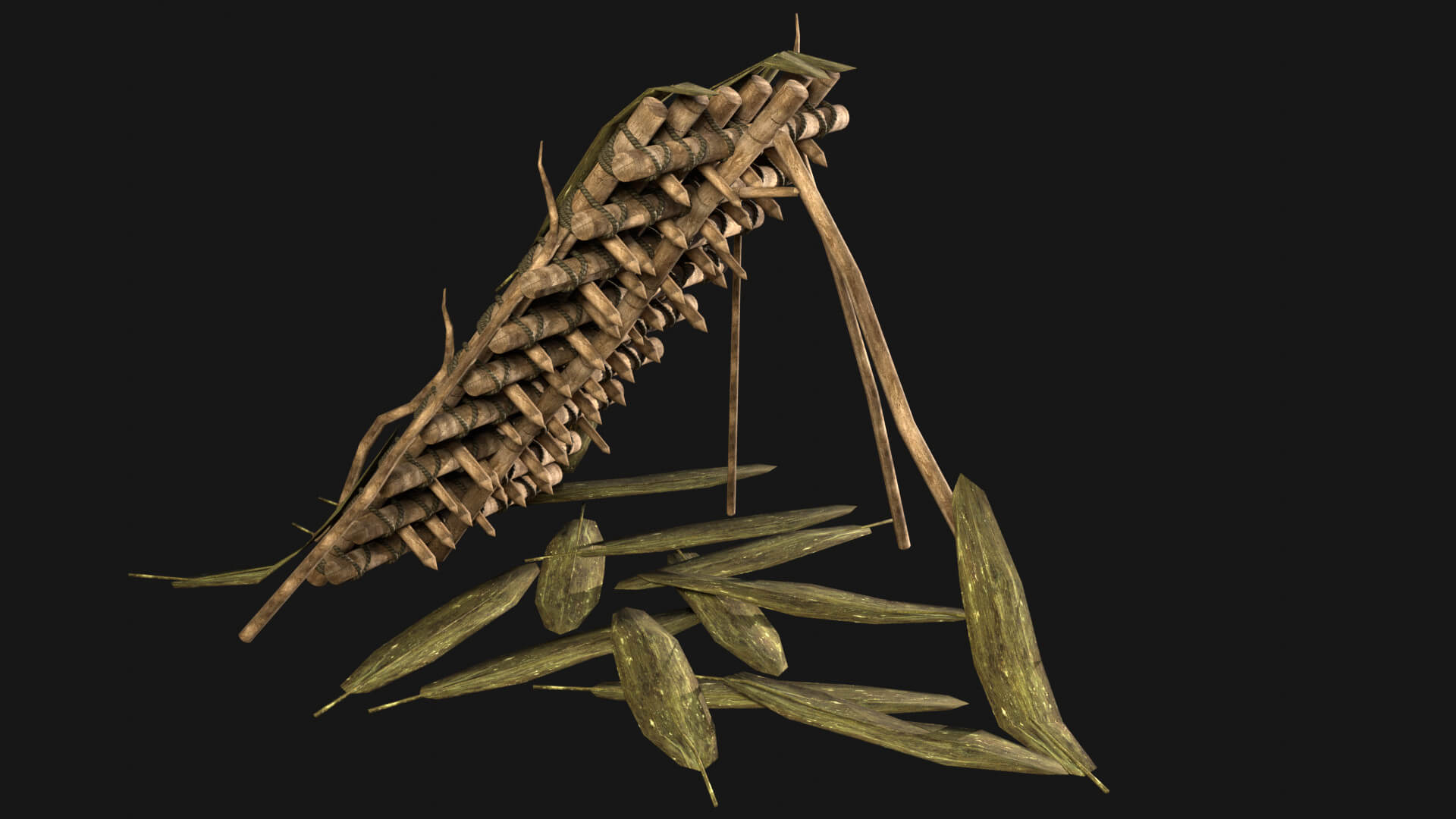 Jungle Swamp Trap Snare Collection - 3D Model by Enterables