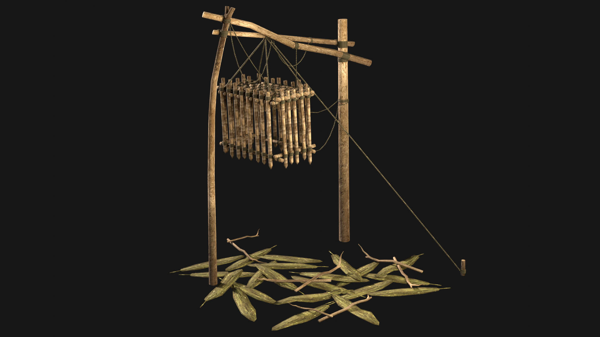 Jungle Swamp Trap Snare Collection - 3D Model by Enterables