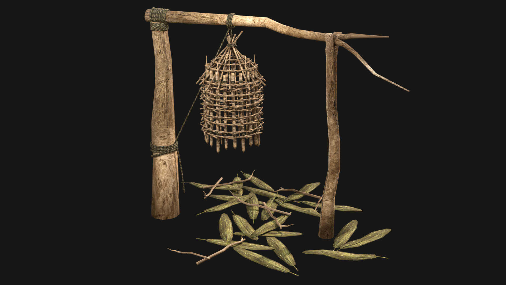 Jungle Swamp Trap Snare Collection - 3D Model by Enterables