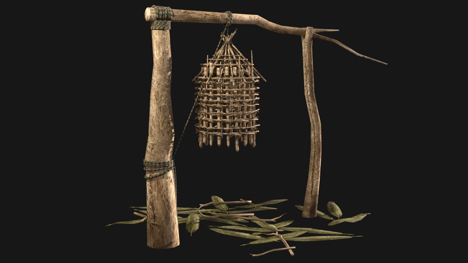Jungle Swamp Trap Snare Collection - 3D Model by Enterables