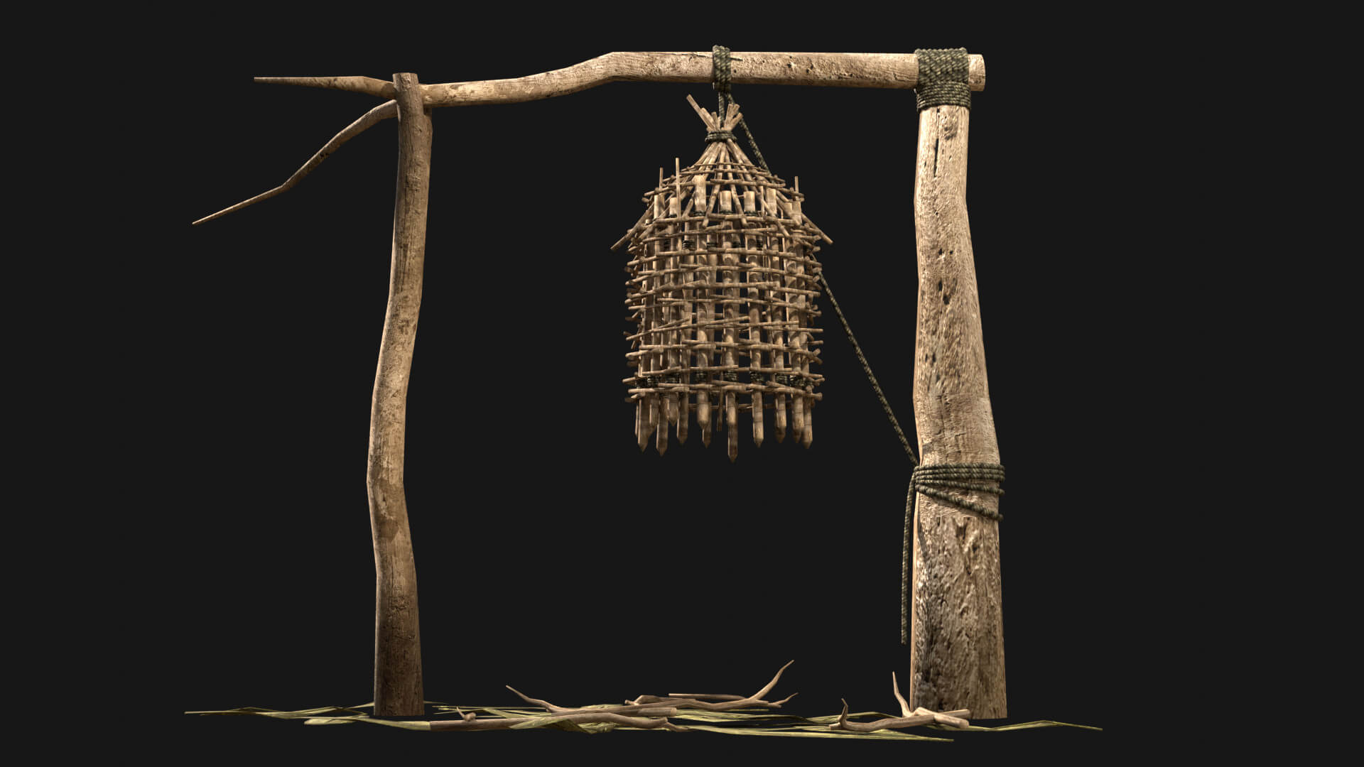 Jungle Swamp Trap Snare Collection - 3D Model by Enterables