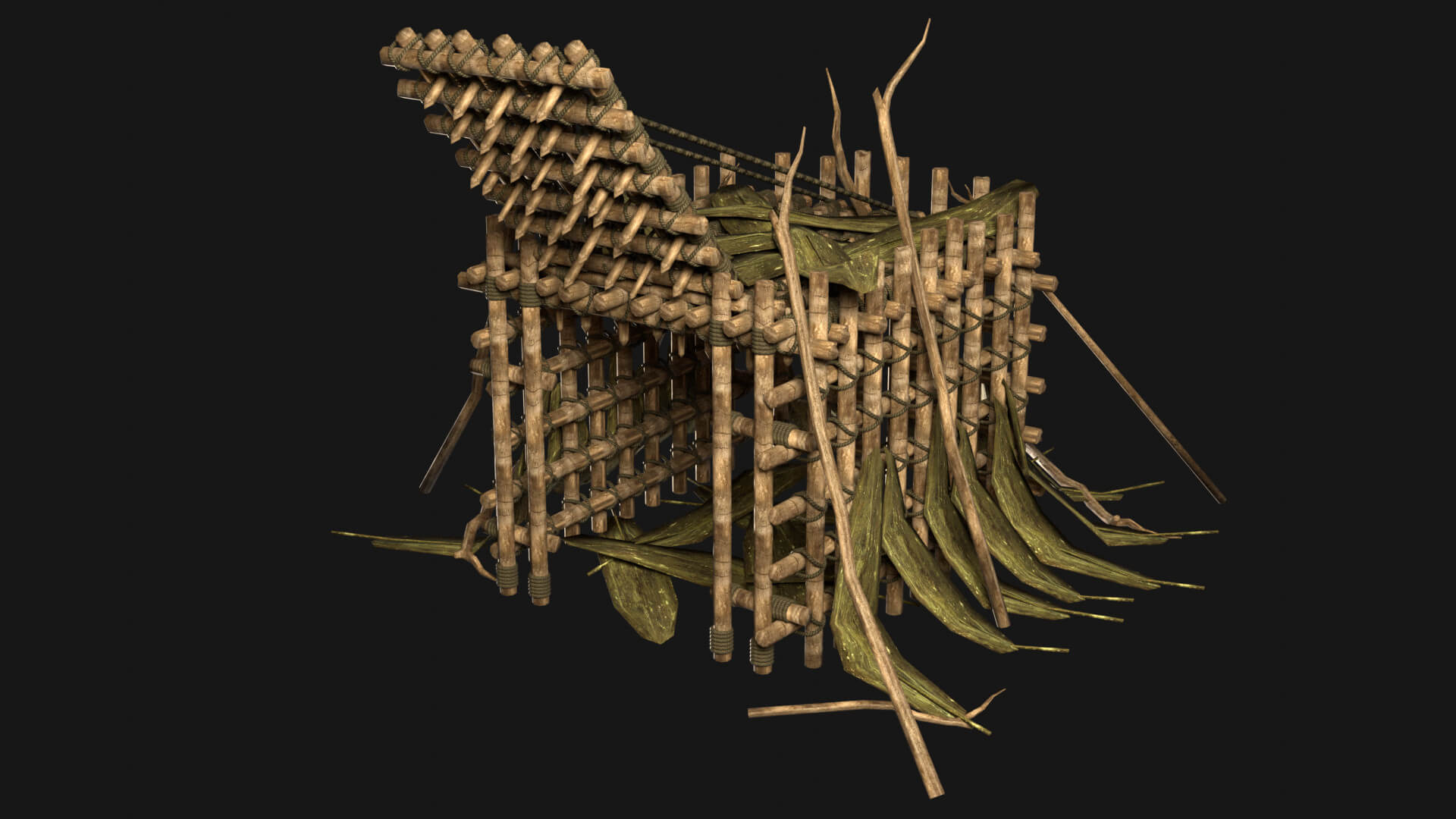 Jungle Swamp Trap Snare Collection - 3D Model by Enterables