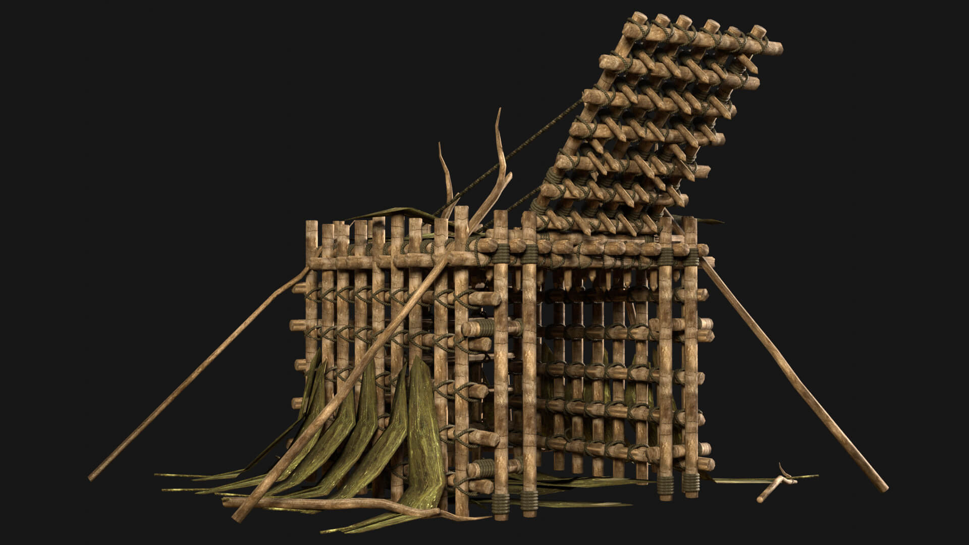 Jungle Swamp Trap Snare Collection - 3D Model by Enterables