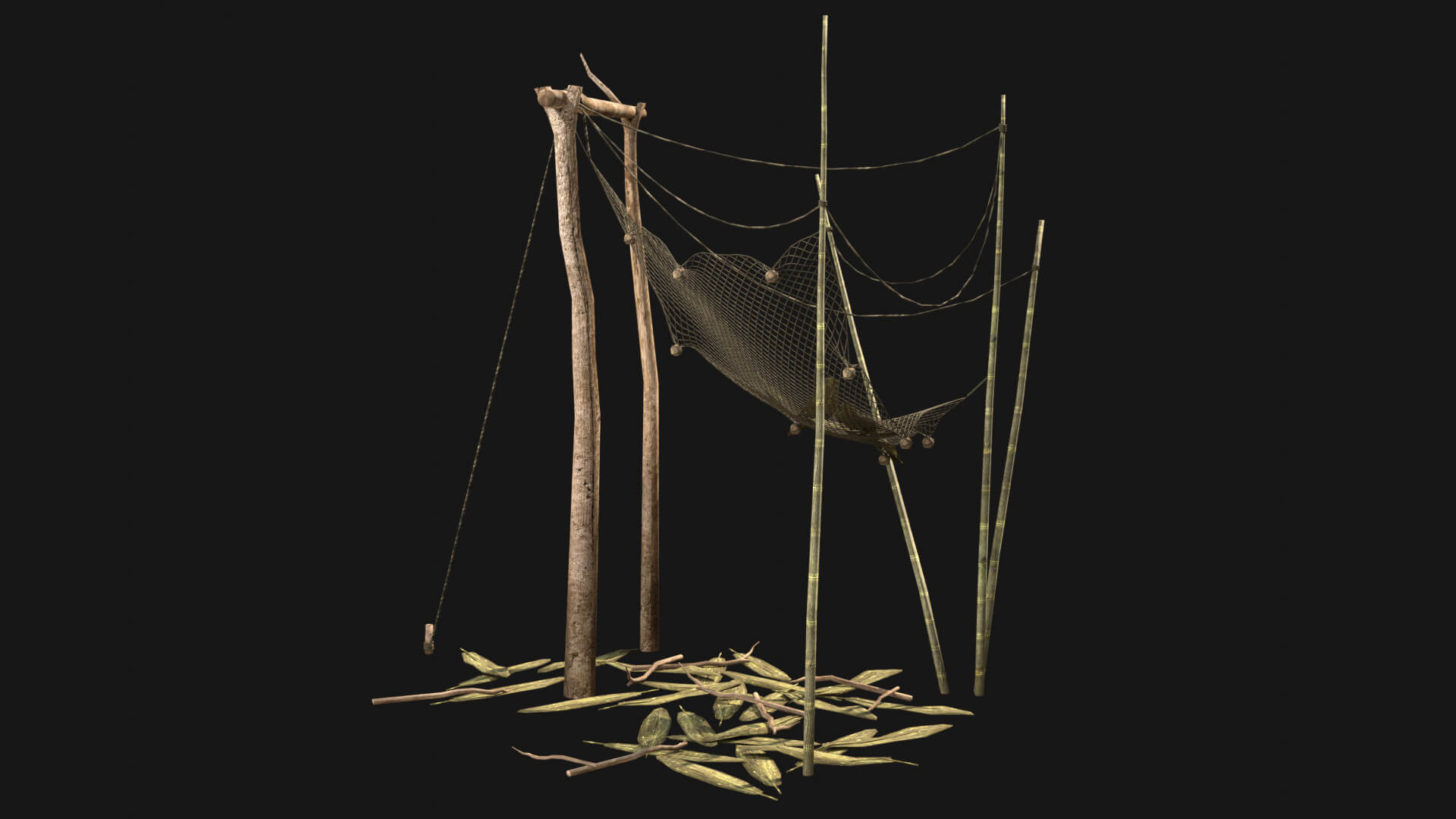 Jungle Swamp Trap Snare Collection - 3D Model by Enterables